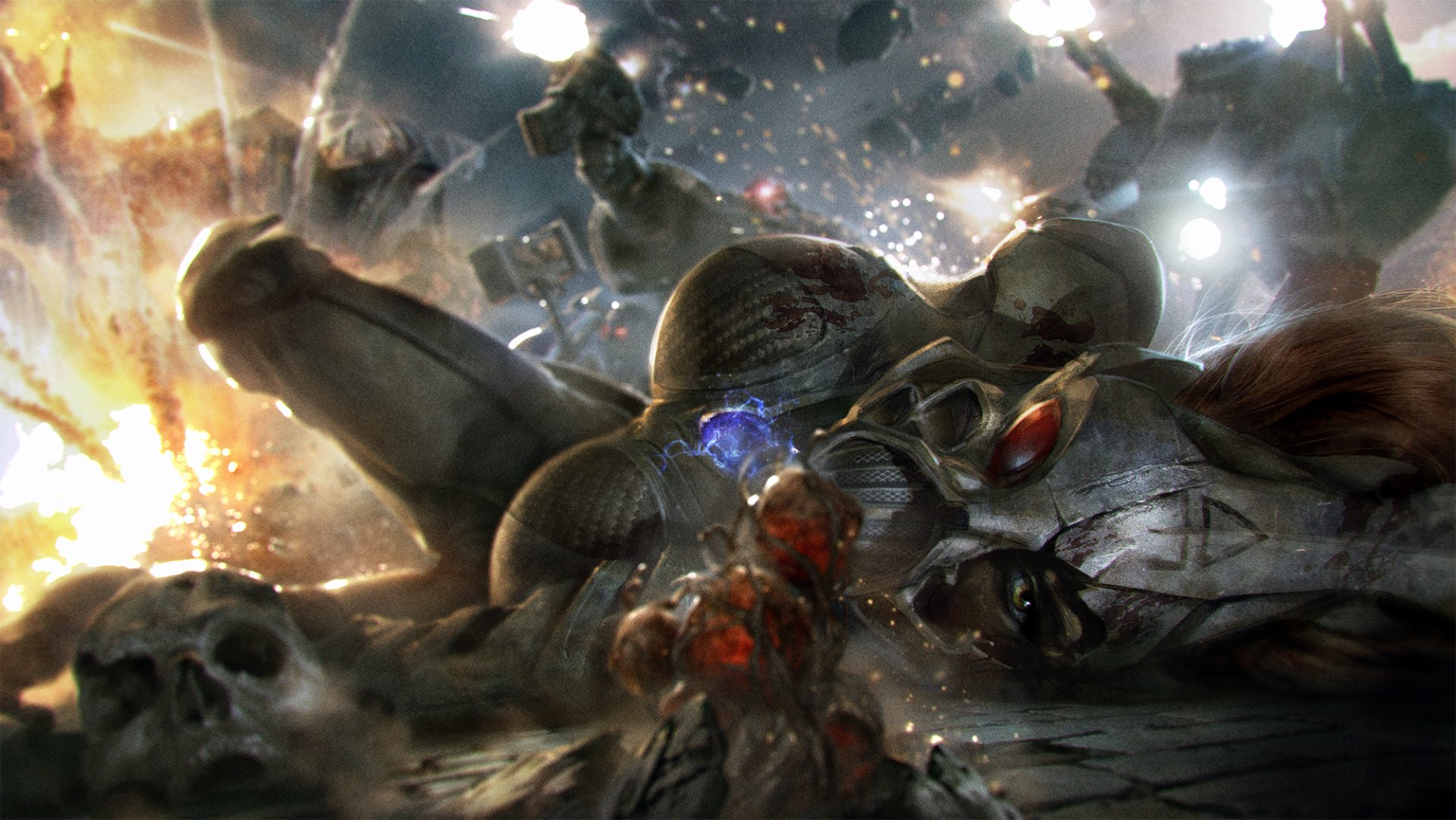 Warhammer 40K HD Wallpaper: Epic Video Game Battle Scene by WIDESHOT-DESIGN