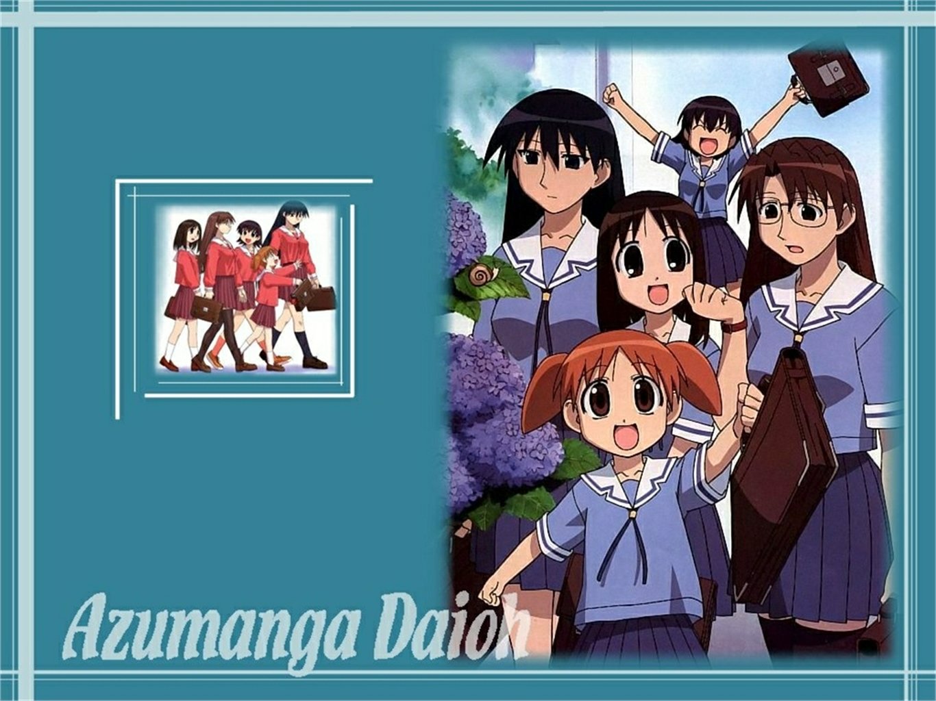 Download Anime Azumanga Daioh Wallpaper | 1366x1024 | Wallpaper Abyss
