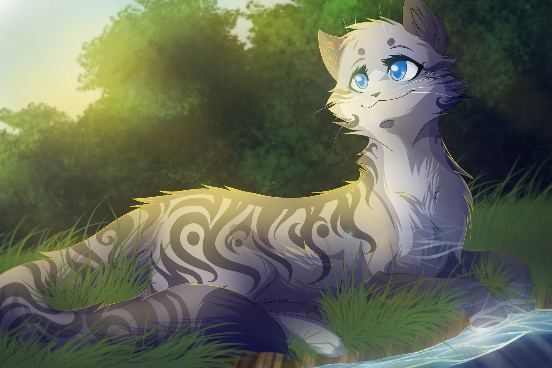 Download Cat Fantasy Animal Fantasy Animal HD Wallpaper by riverspirit456