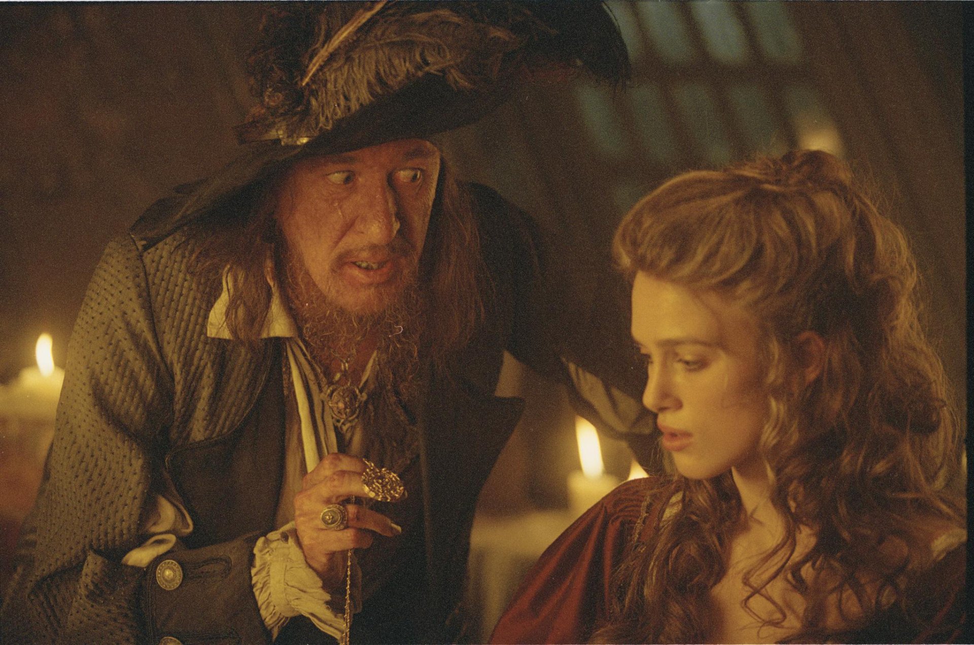 Download Hector Barbossa Geoffrey Rush Elizabeth Swann Keira Knightley ...