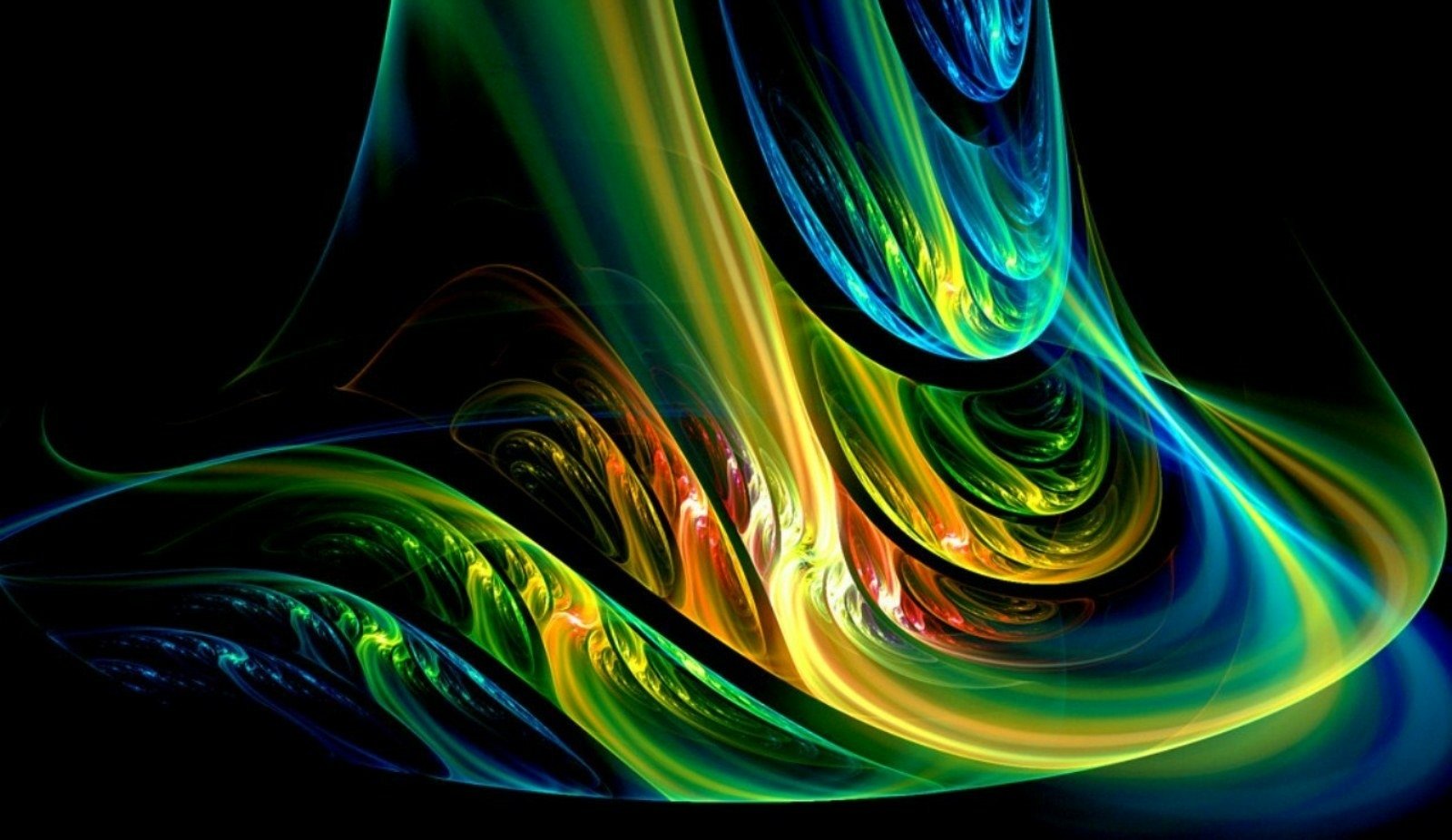 Vibrant Abstract Swirls HD Wallpaper
