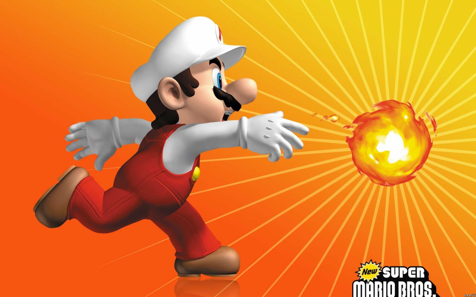 Super Mario Fire Dash HD Wallpaper – New Super Mario Bros. Edition