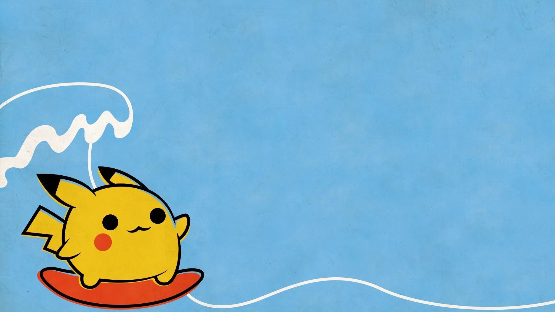 Pikachu Surfing HD – Vibrant Pokémon Video Game Wallpaper
