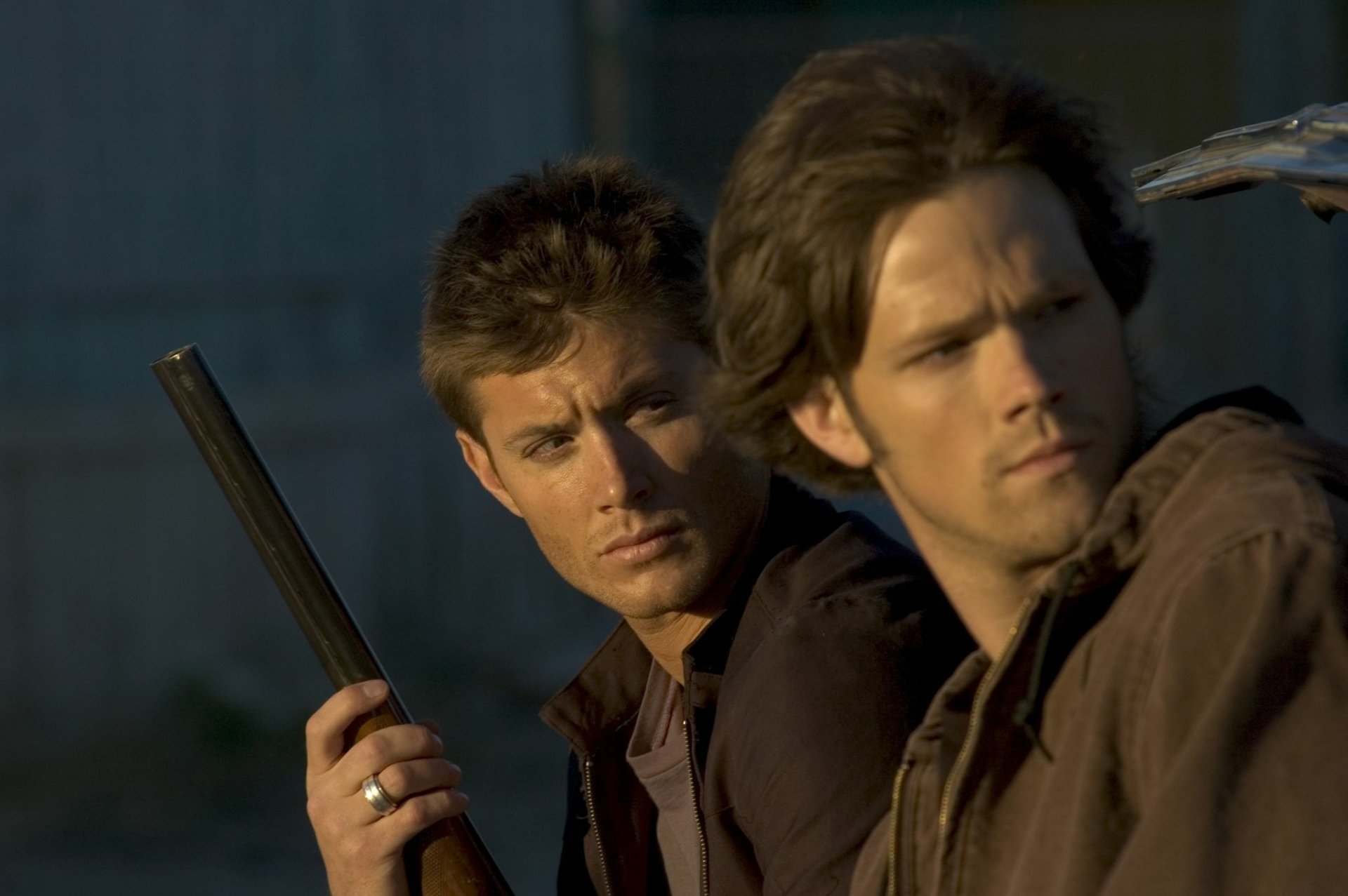 Supernatural HD Wallpaper featuring Jared Padalecki and Jensen Ackles