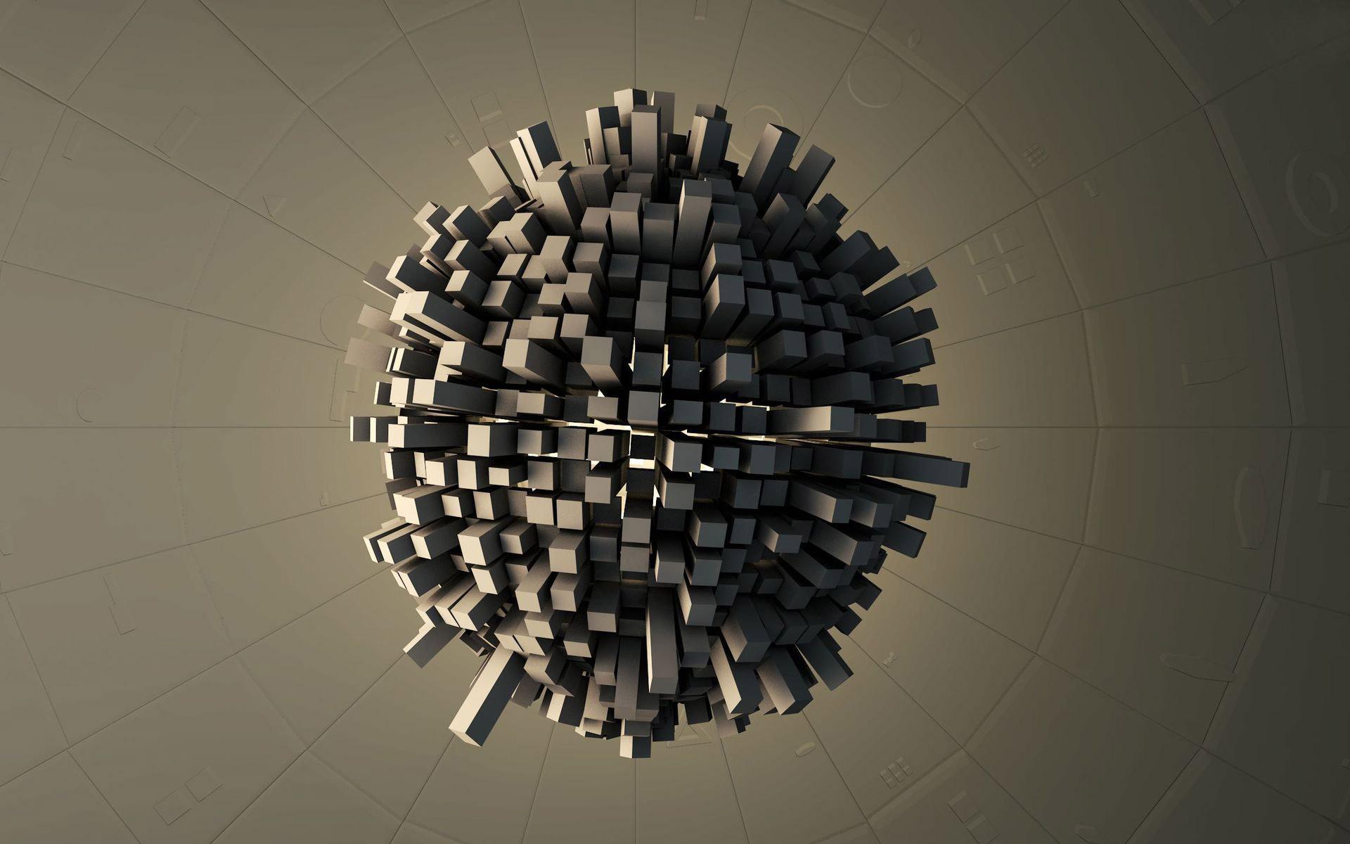 Download CGI Sphere Abstract 3D HD Wallpaper