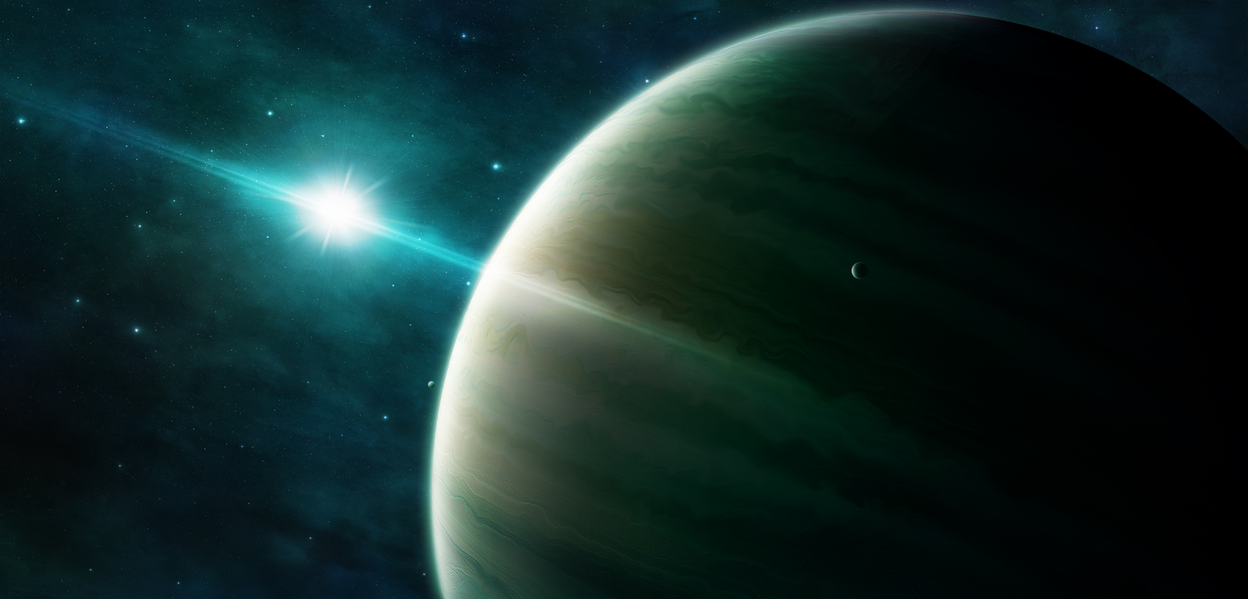 Download Sci Fi Planet Rise HD Wallpaper