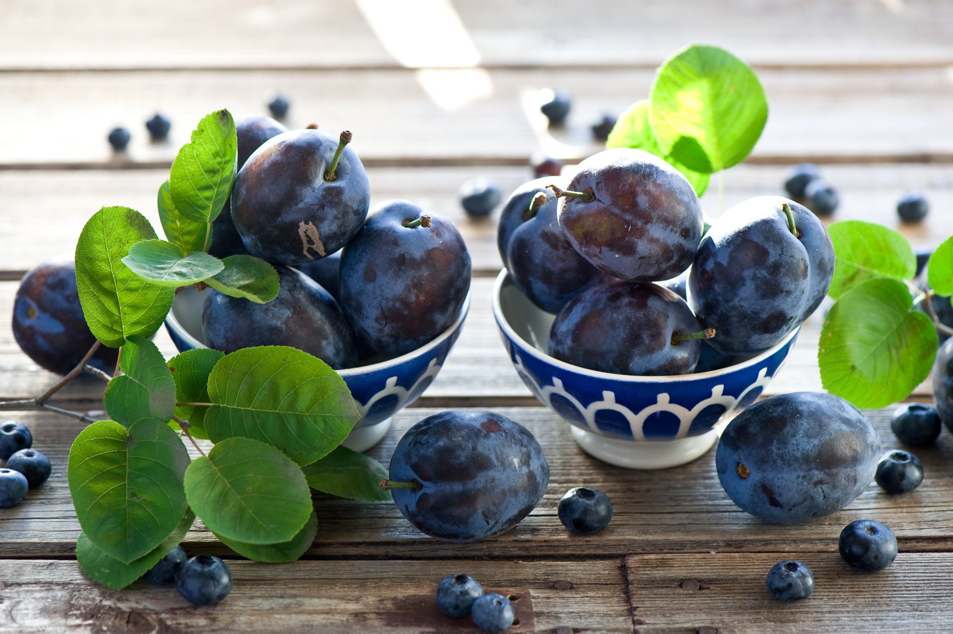 Download Blueberry Fruit Food Plum HD Wallpaper