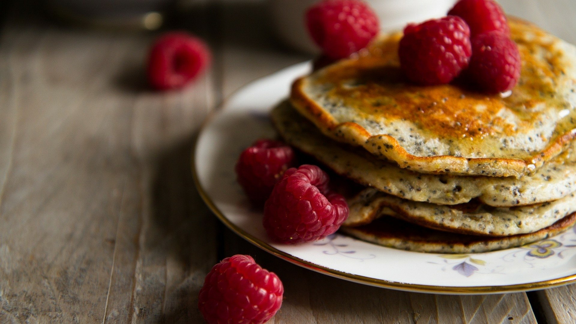 Delicious Raspberry Pancakes: A Perfect Breakfast HD Wallpaper ...