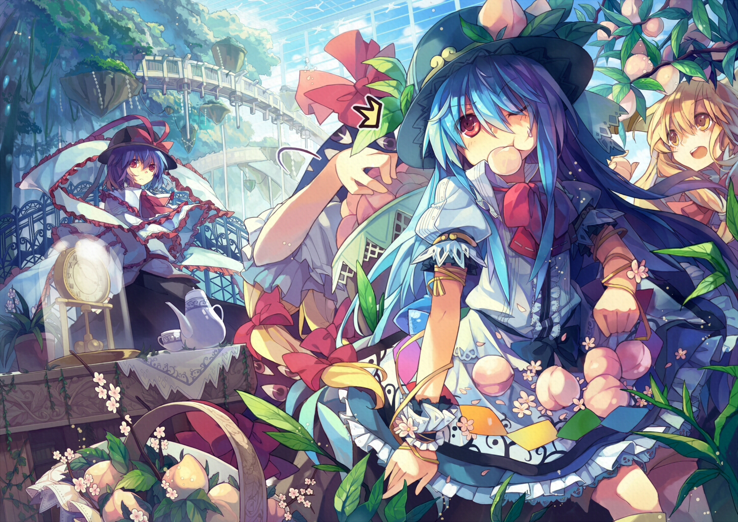 Download Patchouli Knowledge Alice Margatroid Tenshi Hinanawi Anime ...