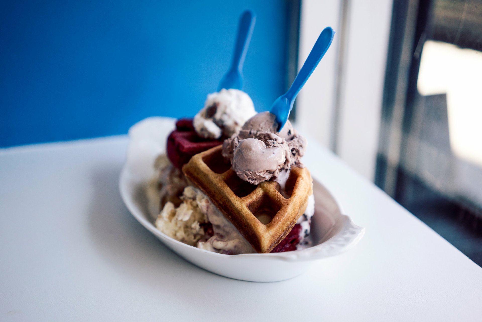 Delicious Ice Cream & Waffle HD Wallpaper Delight | 2048x1368 ...