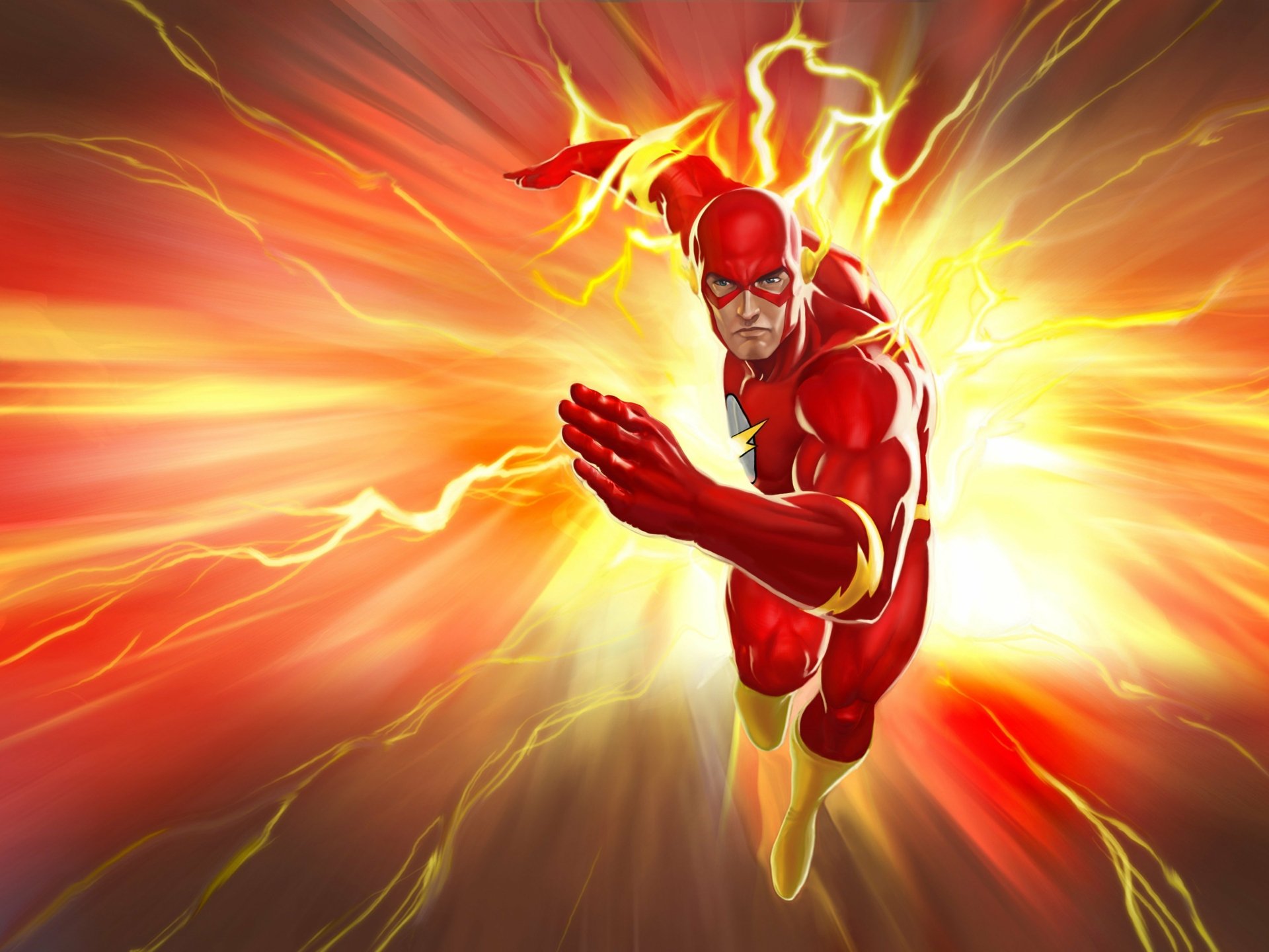 4K Ultra HD Flash Comic Wallpaper: Speed and Power Unleashed
