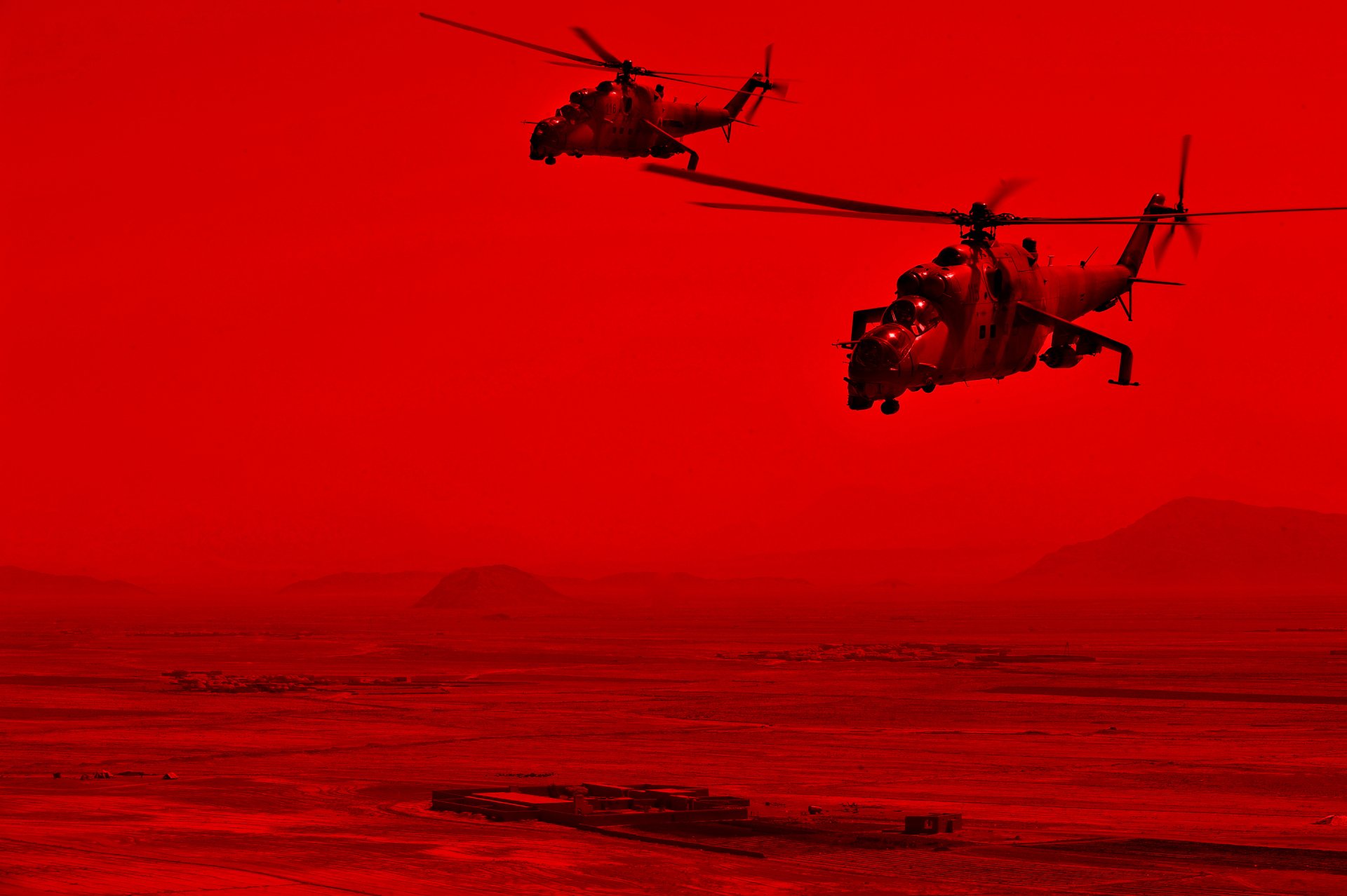 Red Fury — Mil Mi-24 4K Military Wallpaper