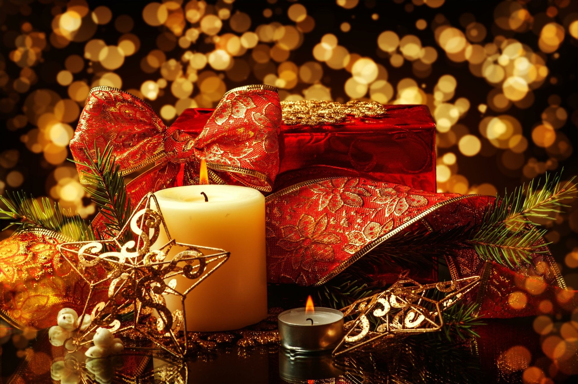 Festive Glow: 4K Ultra HD Christmas Gift & Candle Wonderland ...