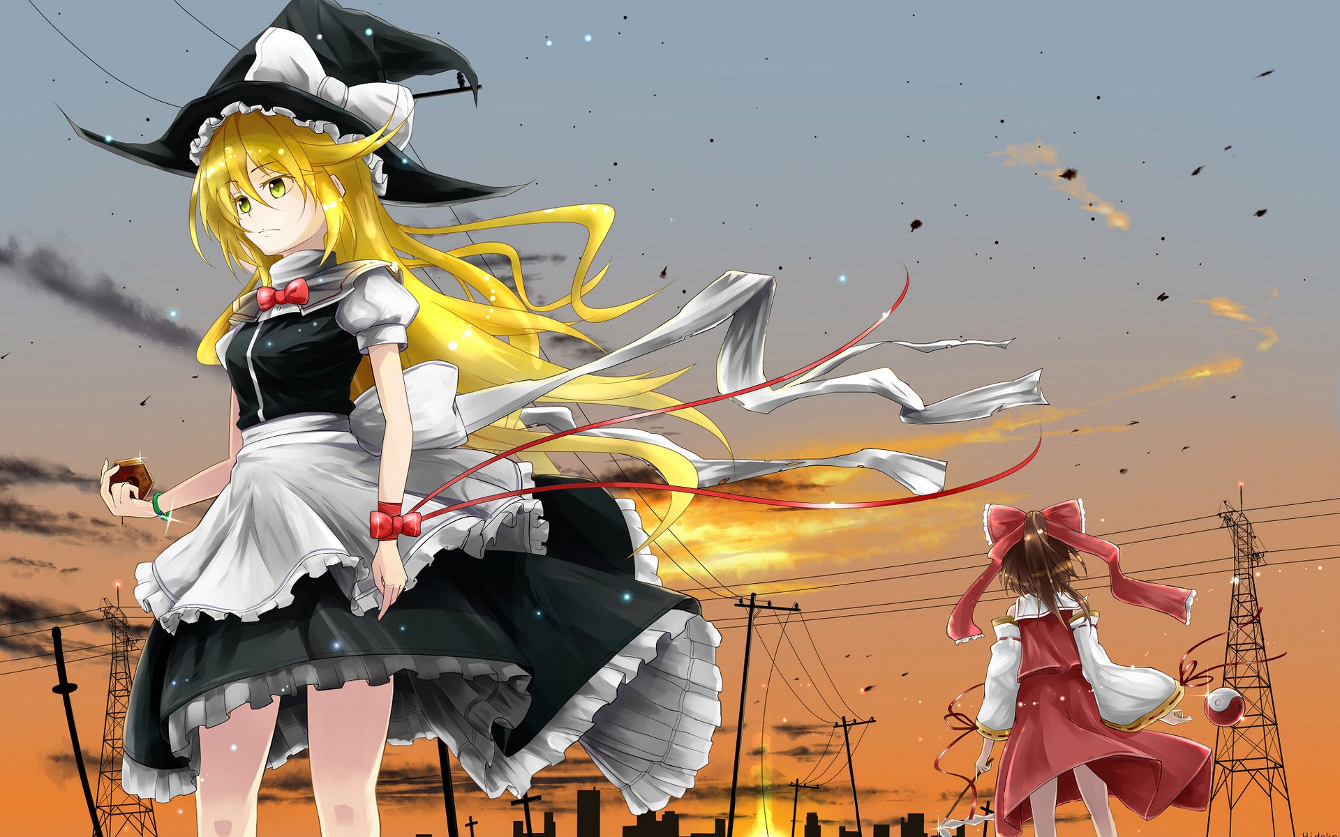 Download Bow (Clothing) Blonde Brown Hair Short Hair Green Eyes Long ...