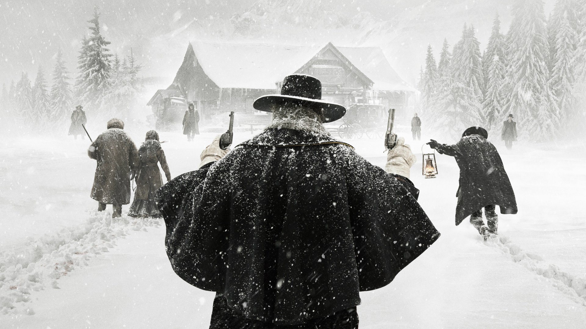 The Hateful Eight 4K Ultra HD Movie Wallpaper: Snowy Western Showdown