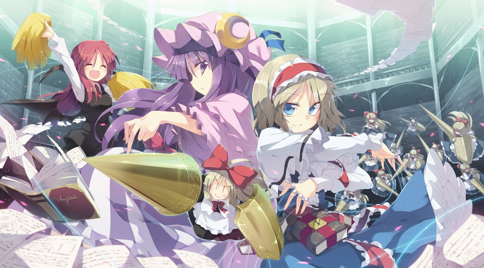 Download Shanghai (touhou) Koakuma (Touhou) Patchouli Knowledge Alice ...