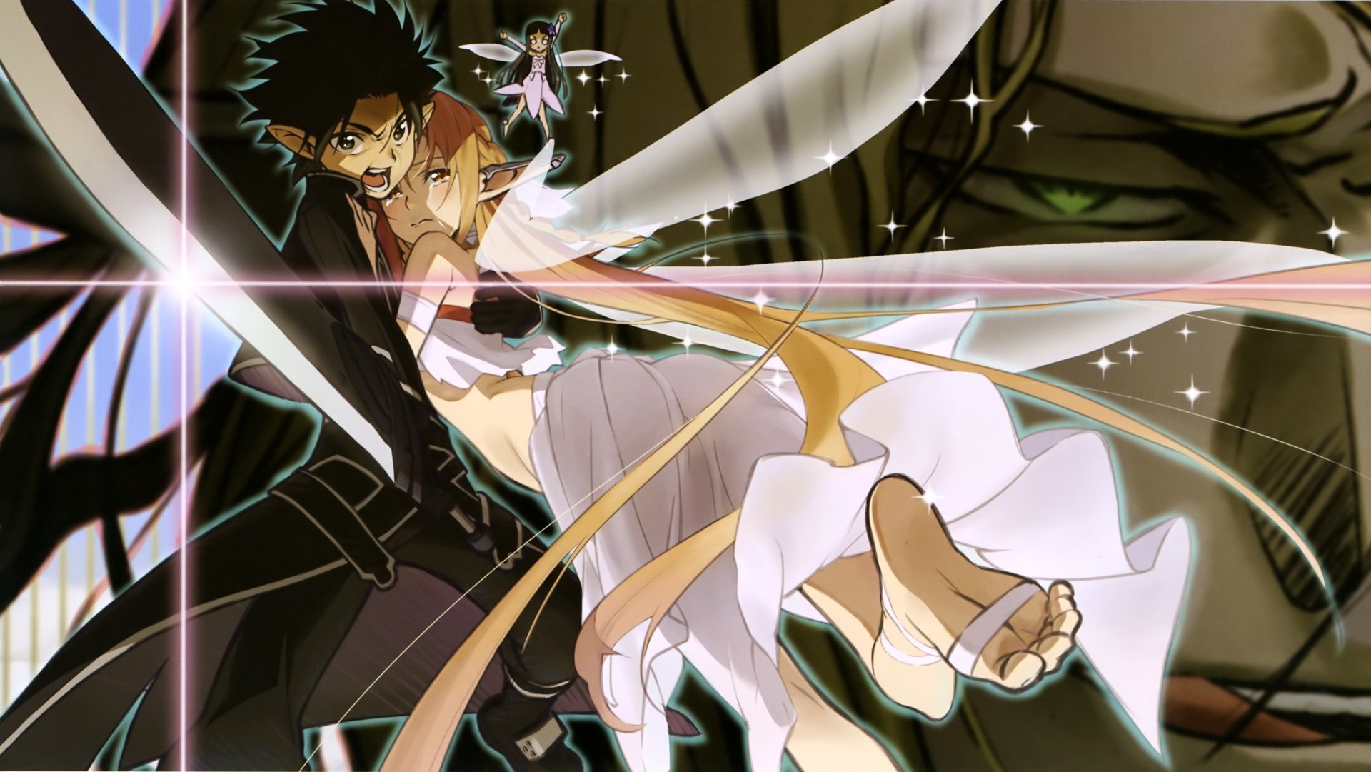 Epic Sword Art Online 4K: Kirito, Asuna & Yui United in Action ...