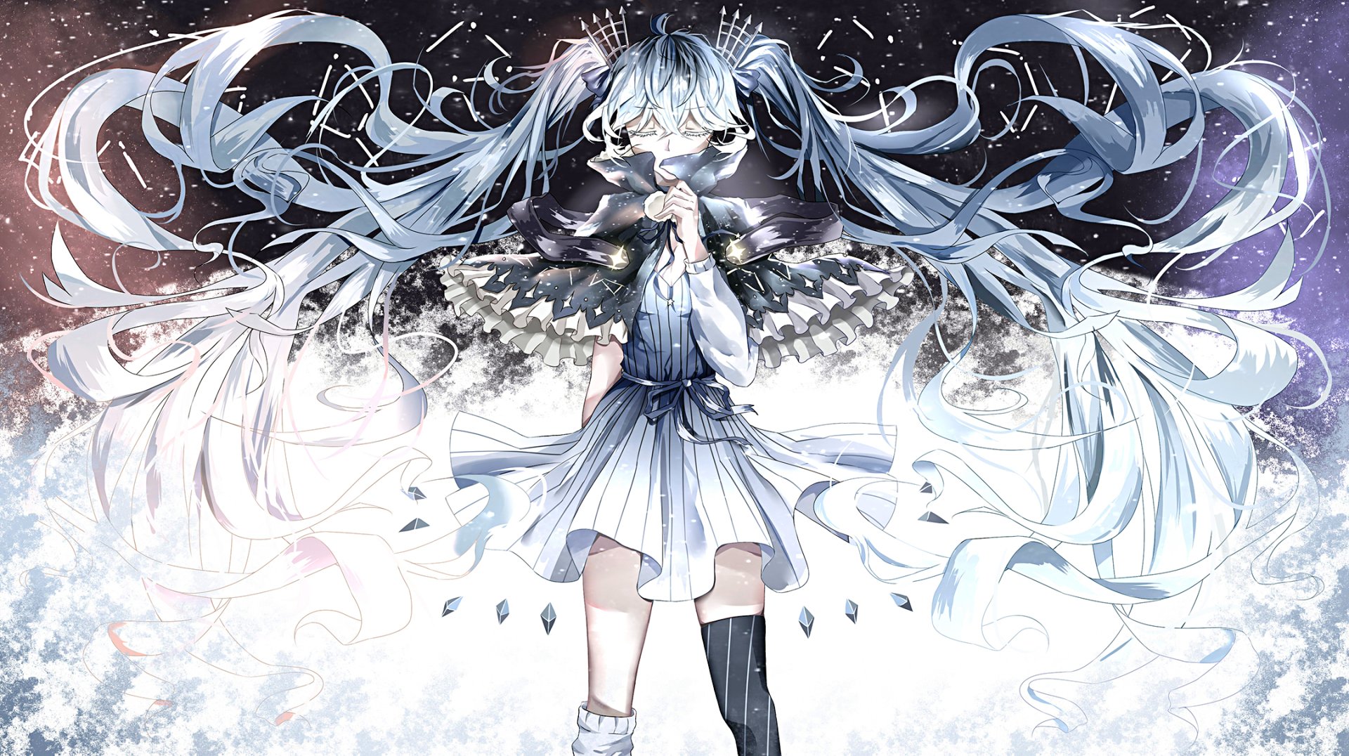 Epic HD Hatsune Miku Wallpaper – Blue Twintails, Long Hair & Elegant ...