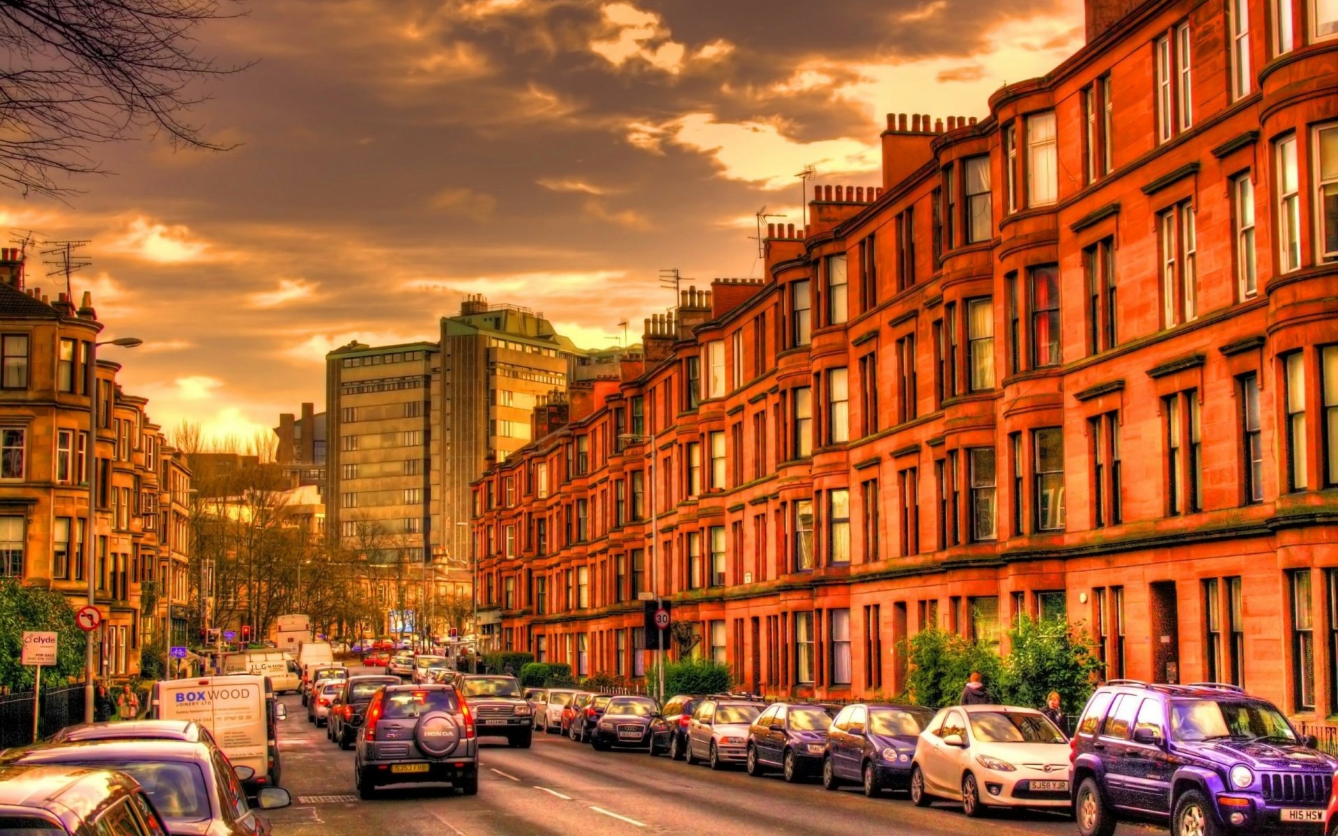 Download Car Road Building City Street Man Made Photography HDR HD ...