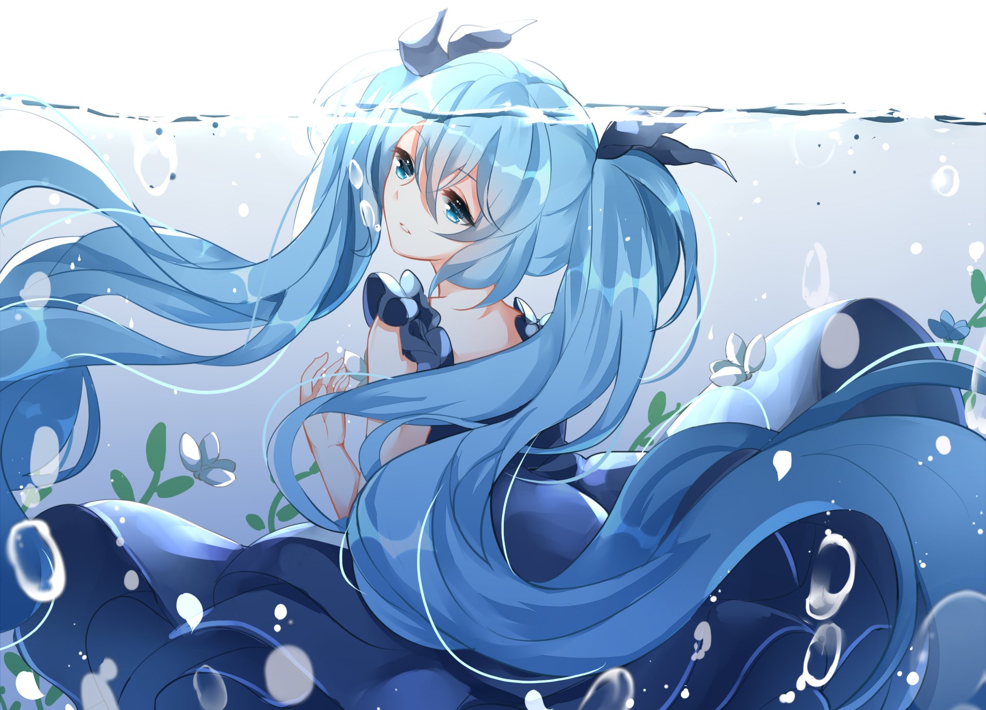 Hatsune Miku: Blue Water Symphony HD Wallpaper