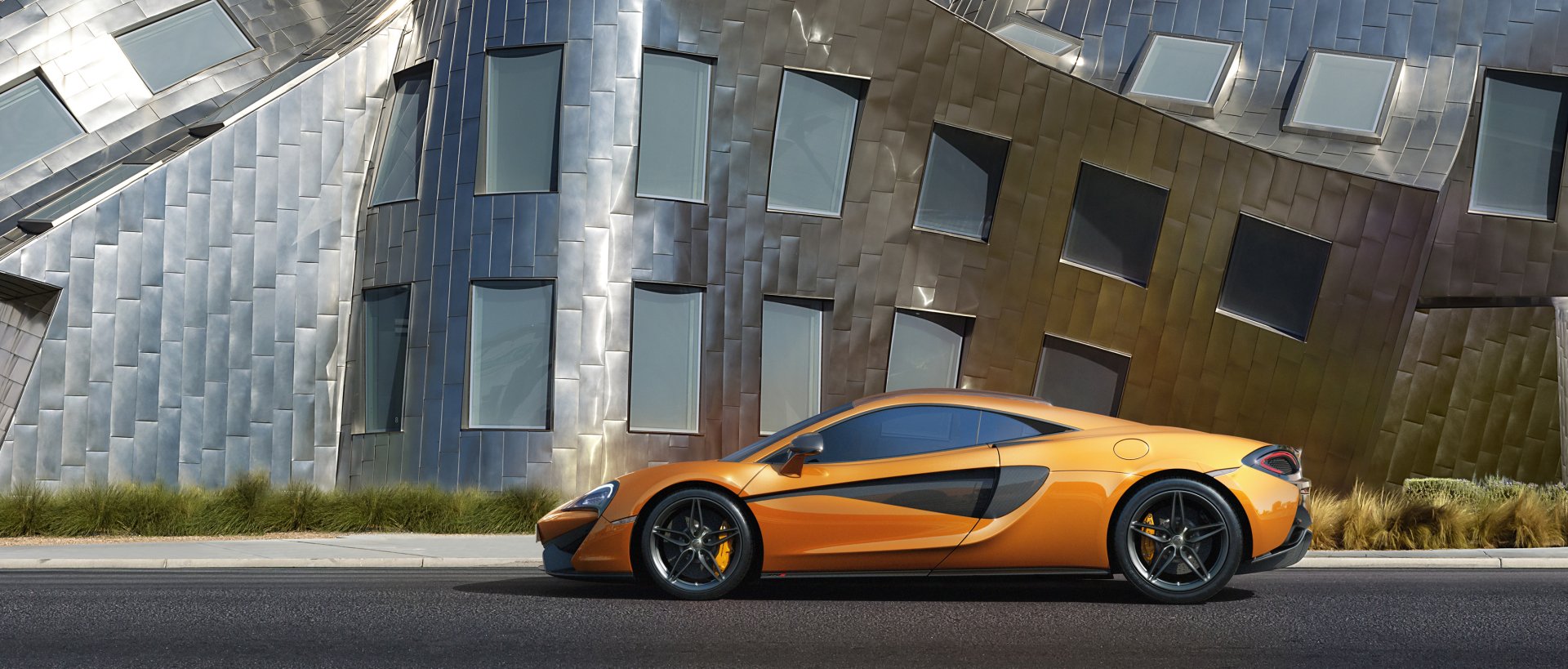 Sleek Orange McLaren 570S Supercar HD Wallpaper | 3543x1511 | Wallpaper ...