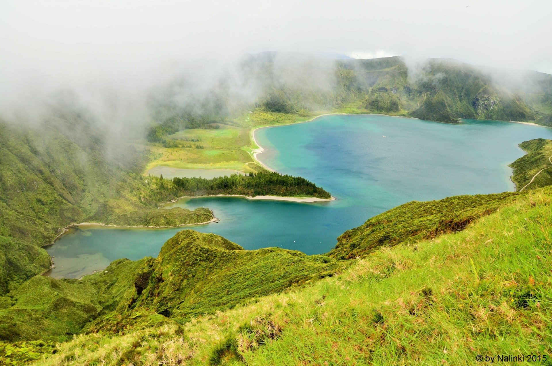 Download Azores Portugal Nature Lake HD Wallpaper