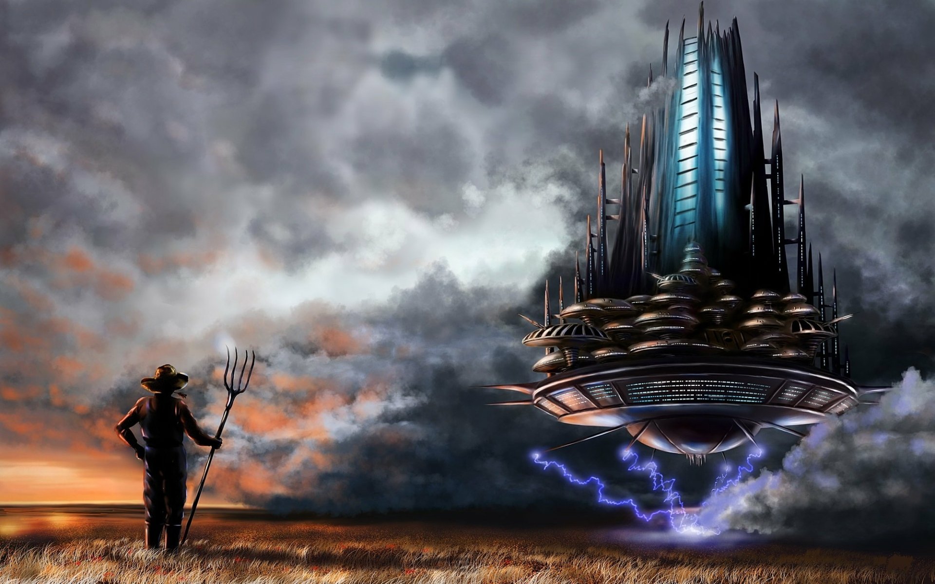 Download City Sci Fi Alien Sci Fi City HD Wallpaper by Markus Stadlober