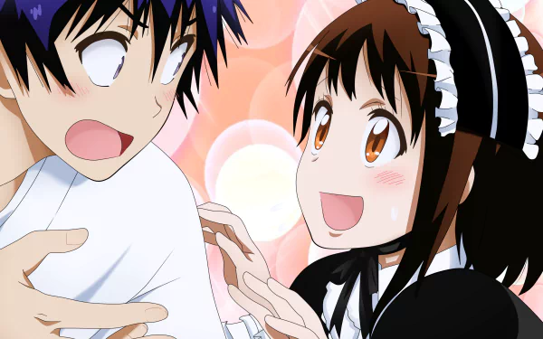 Nisekoi HD Wallpaper: Raku Ichijō & Kosaki Onodera by Axcell1ben
