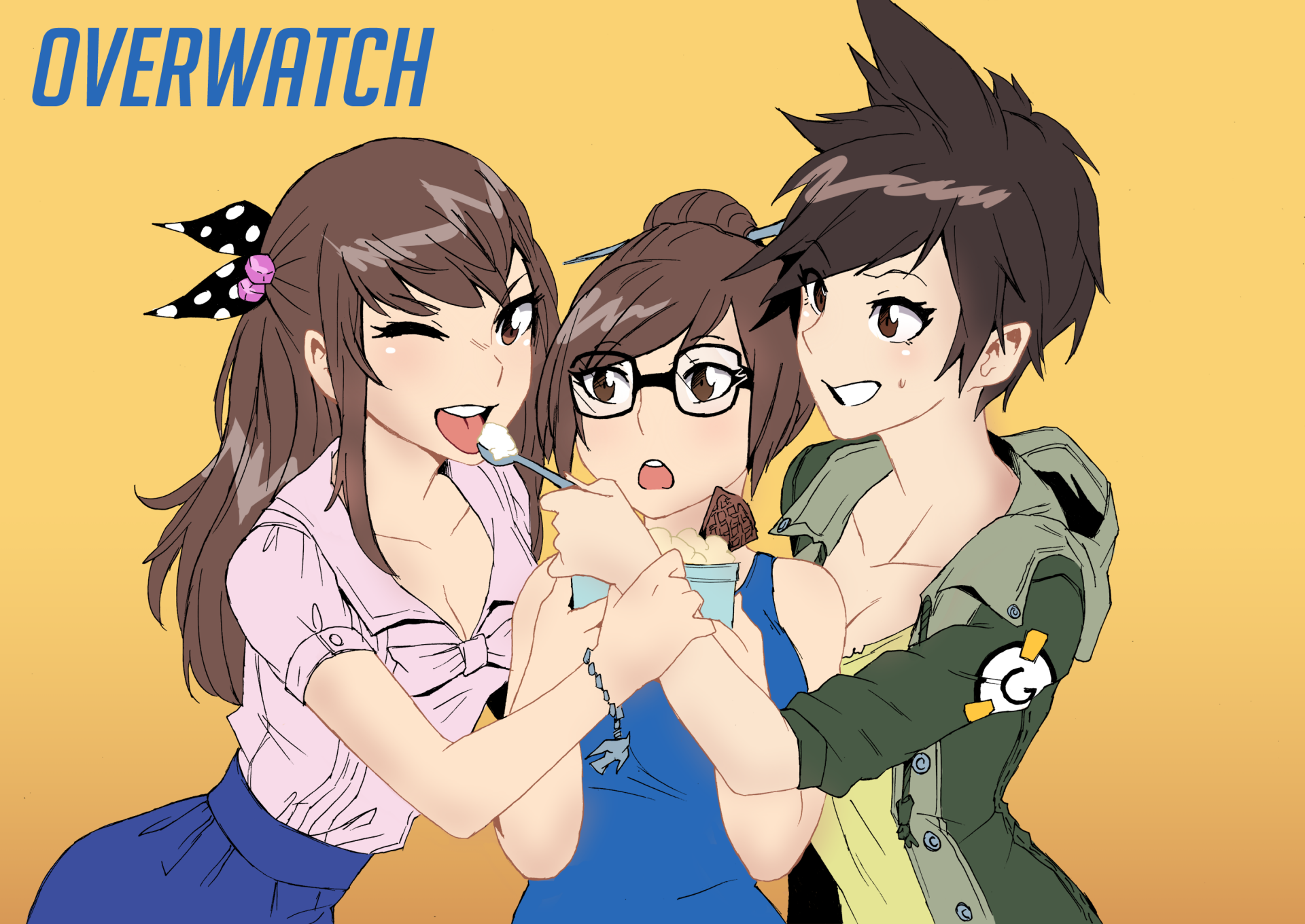 Overwatch Mei Tracer And Dva 高清壁纸 桌面背景 2800x1984 Id703907 Wallpaper Abyss