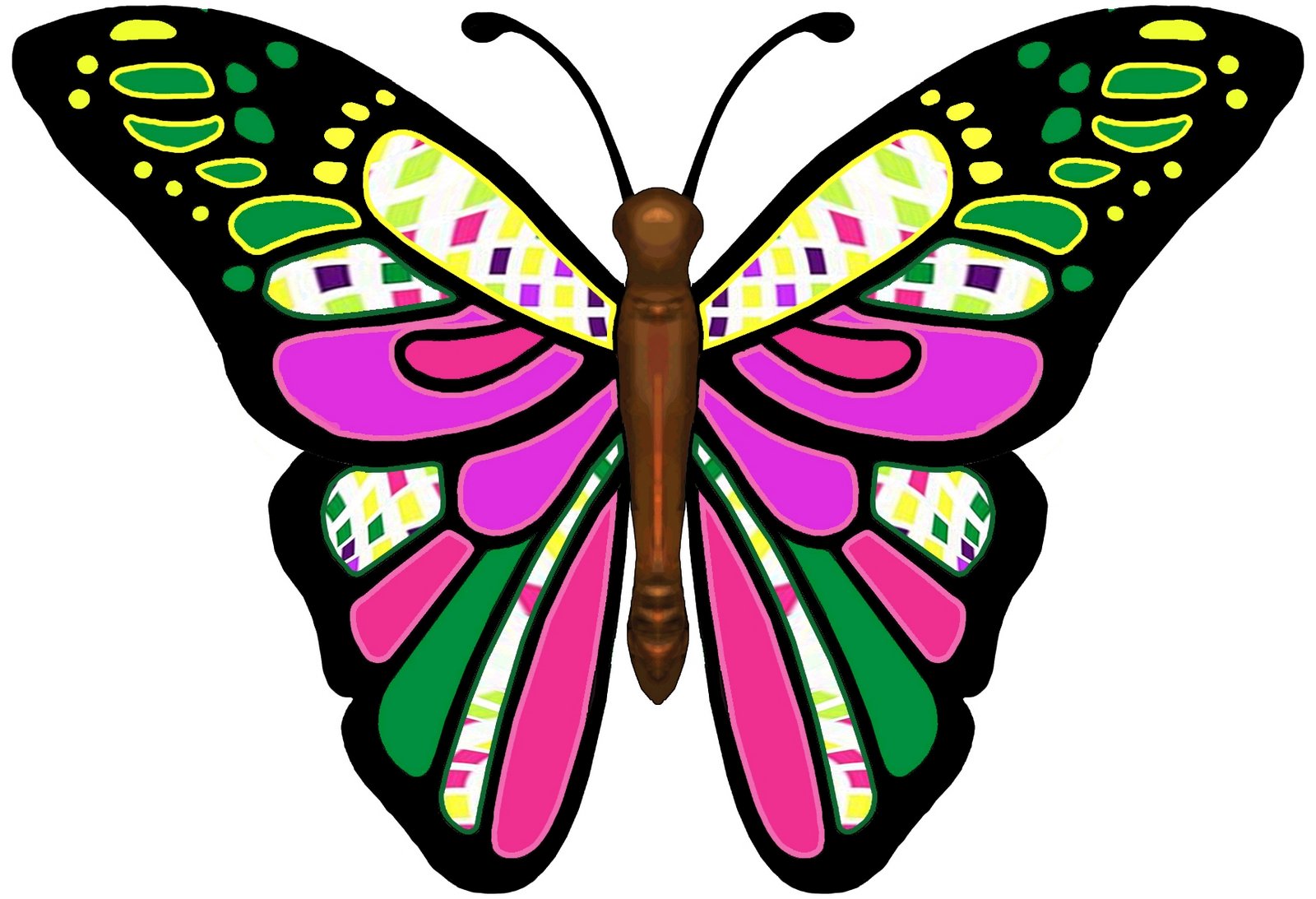 Download Colorful Colors Artistic Butterfly Wallpaper