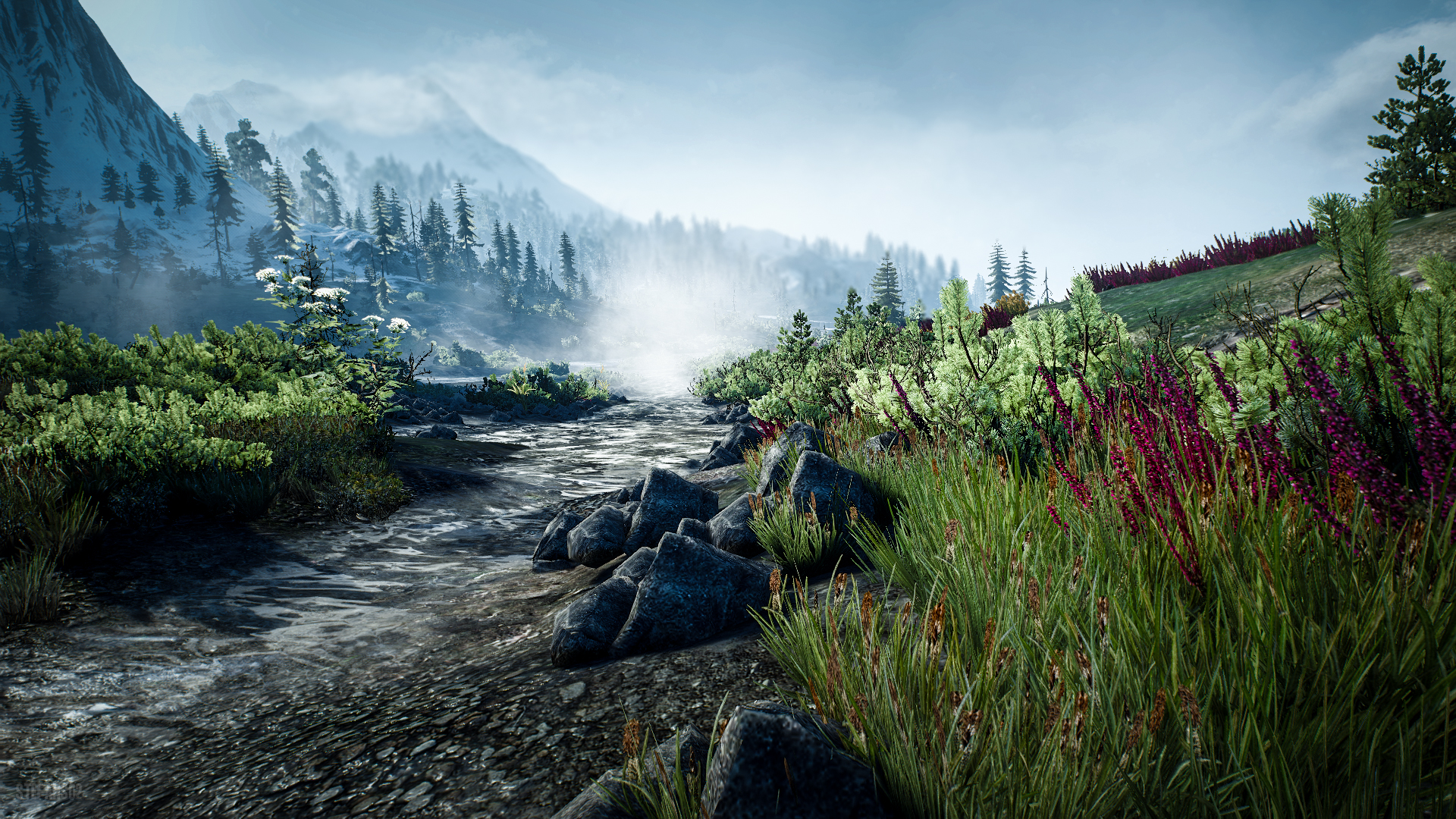 The Witcher 3: Wild Hunt / Running Water by StefanS02