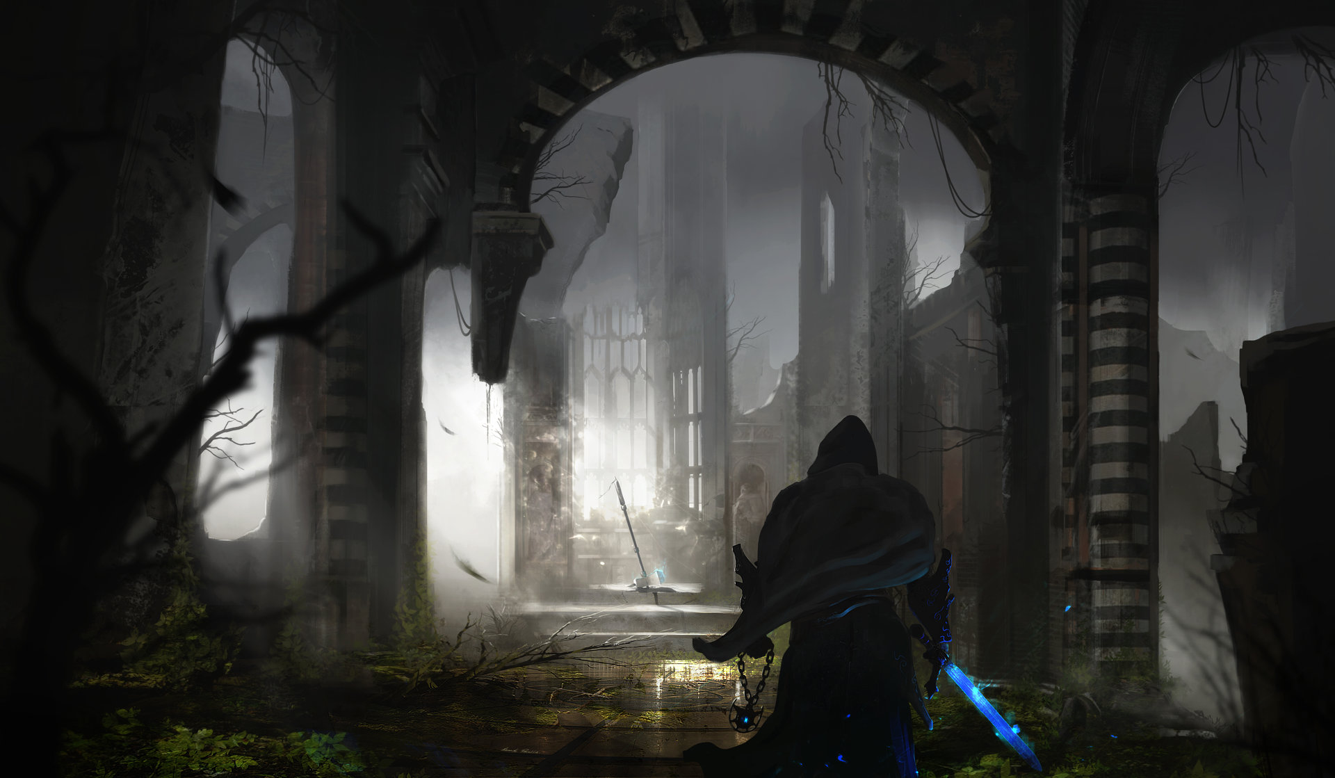 Enchanted Ruins: The Warrior's Magic Sword Awakens by Massimo Porcella