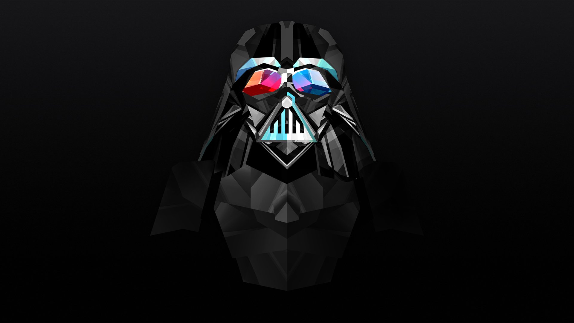 Abstract Darth Vader HD Wallpaper: A Faceted Star Wars Experience by ...