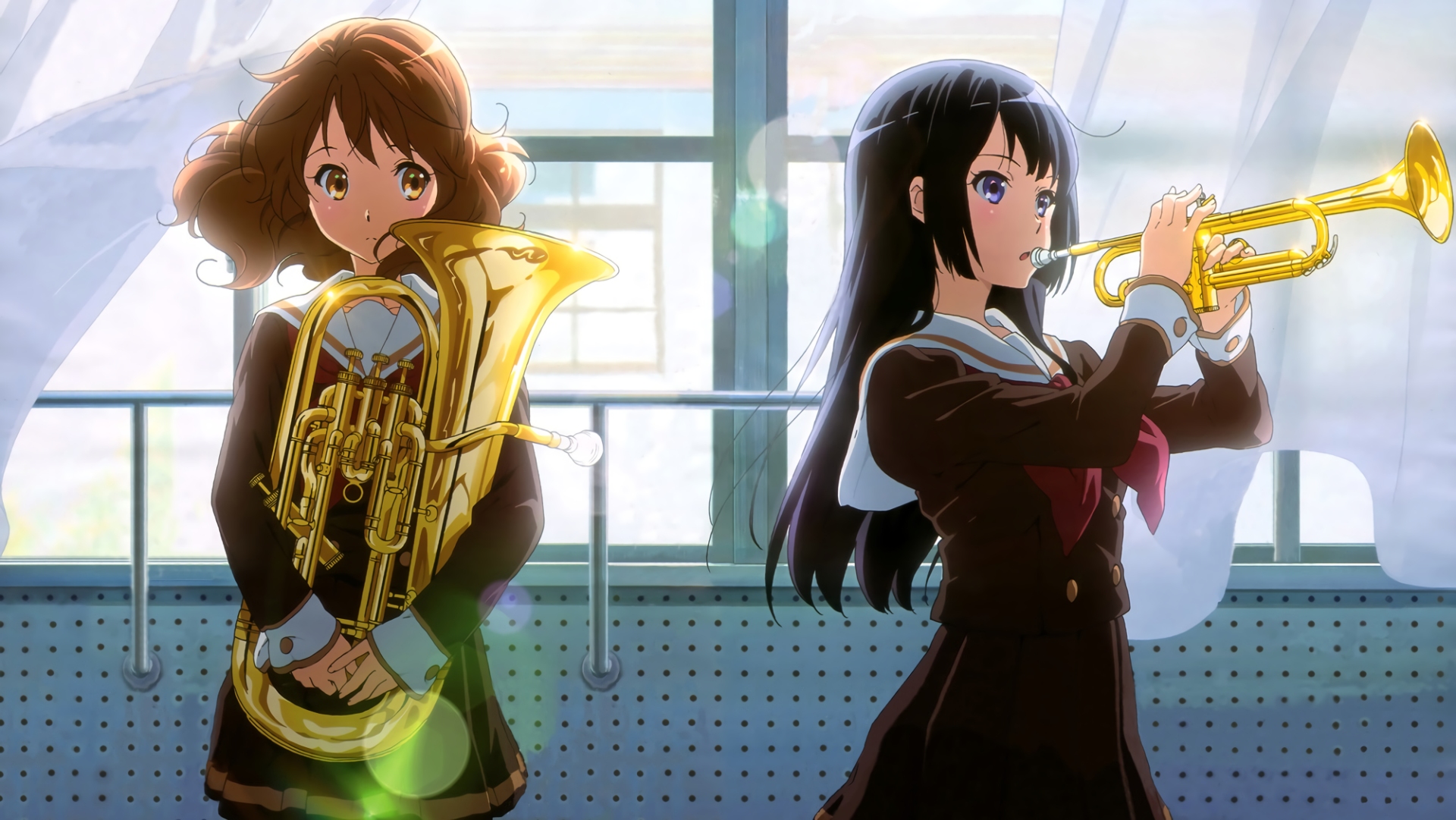 Download Kumiko Oumae Reina Kousaka Anime Sound Euphonium Hd Wallpaper