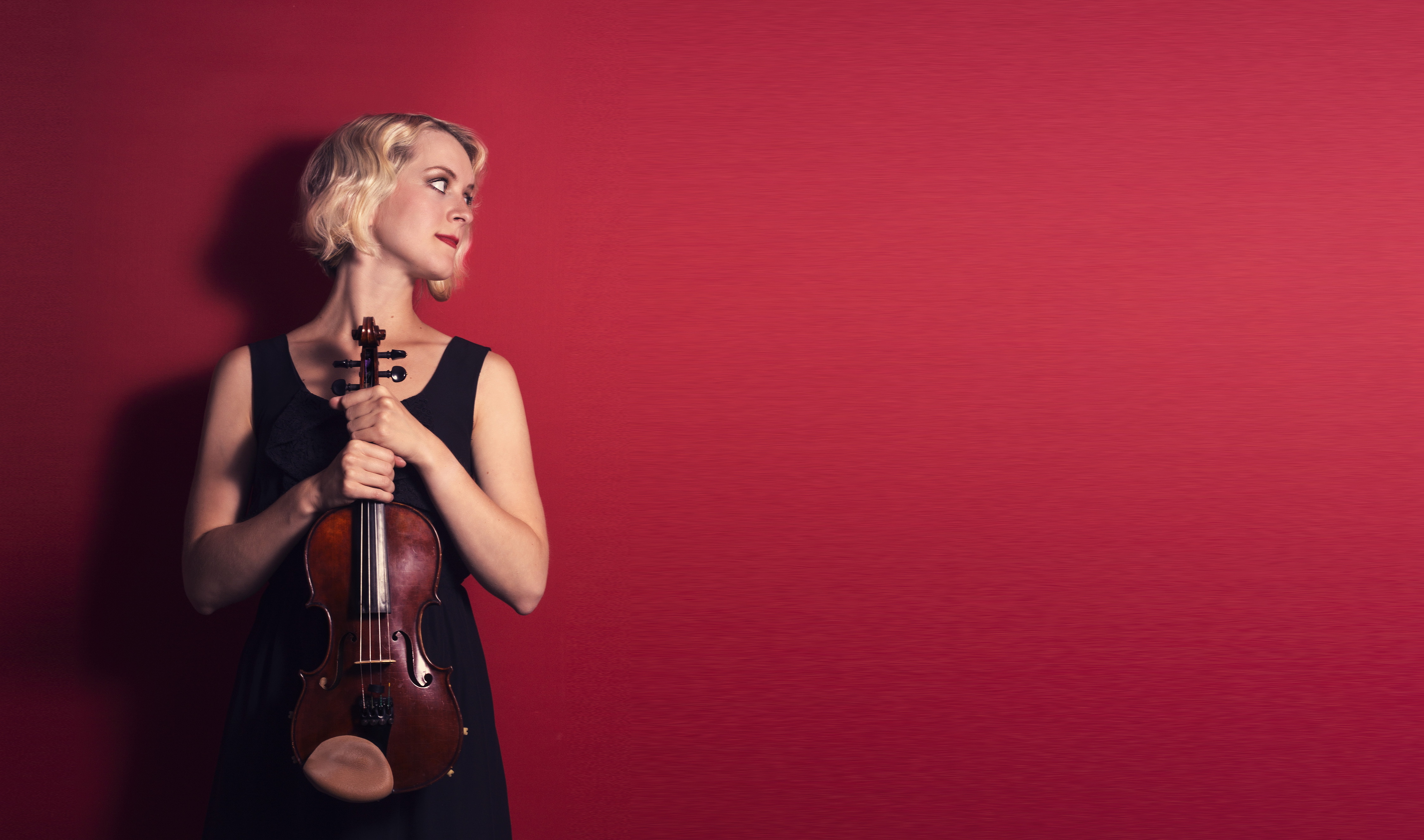 Download Instrument Violin Blonde Lipstick Music Woman 4k Ultra HD ...