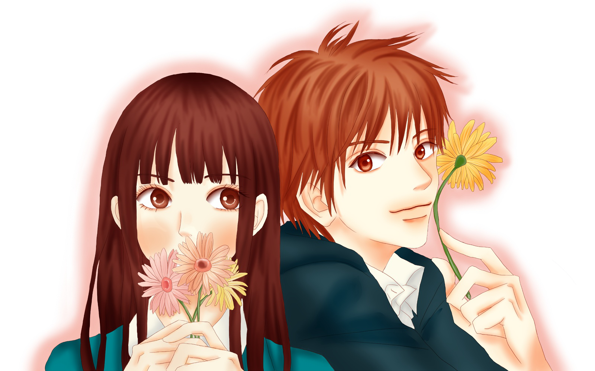Download Shota Kazehaya Sawako Kuronuma Anime Kimi Ni Todoke HD Wallpaper