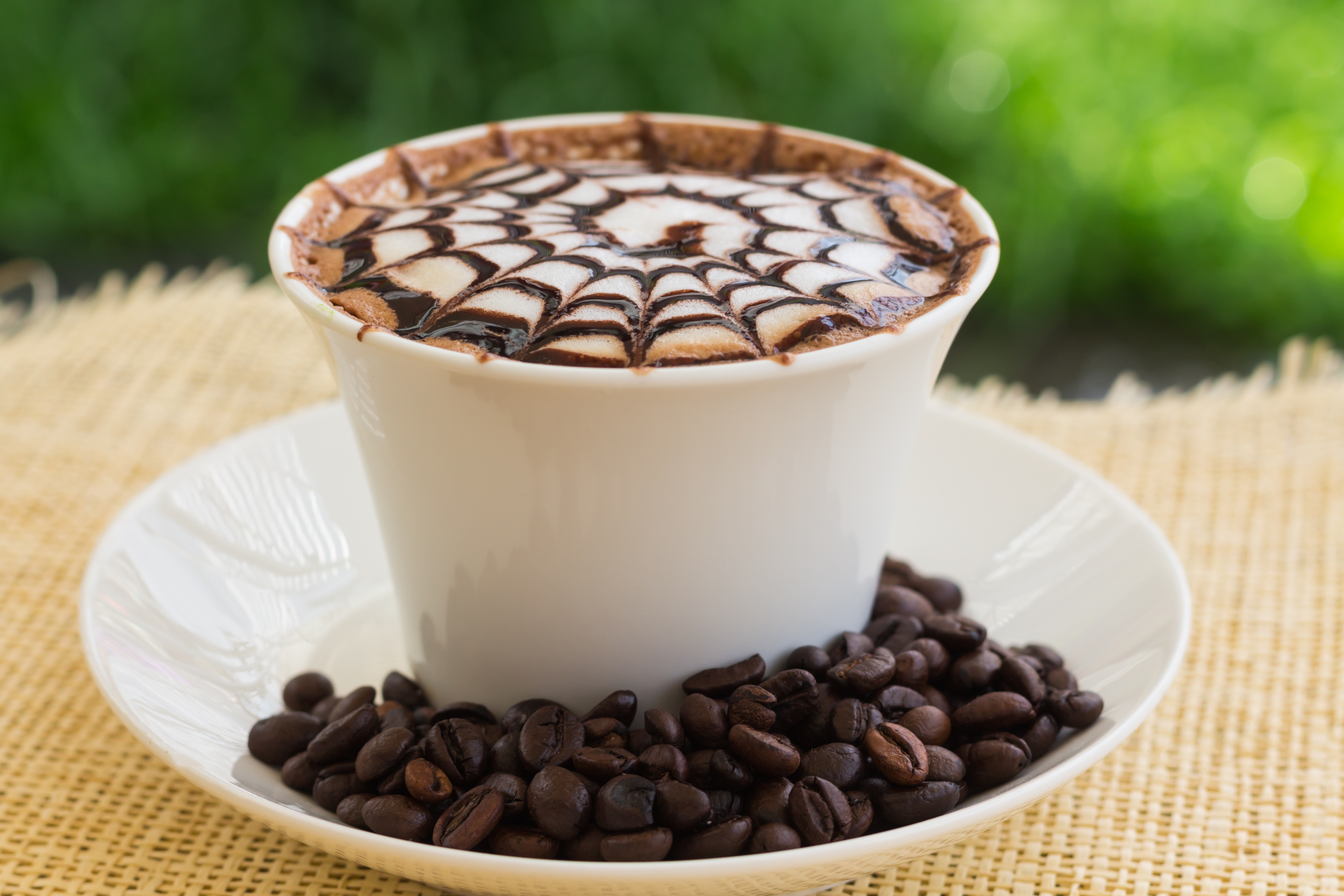 Download Cup Coffee Beans Food Coffee 4k Ultra HD Wallpaper