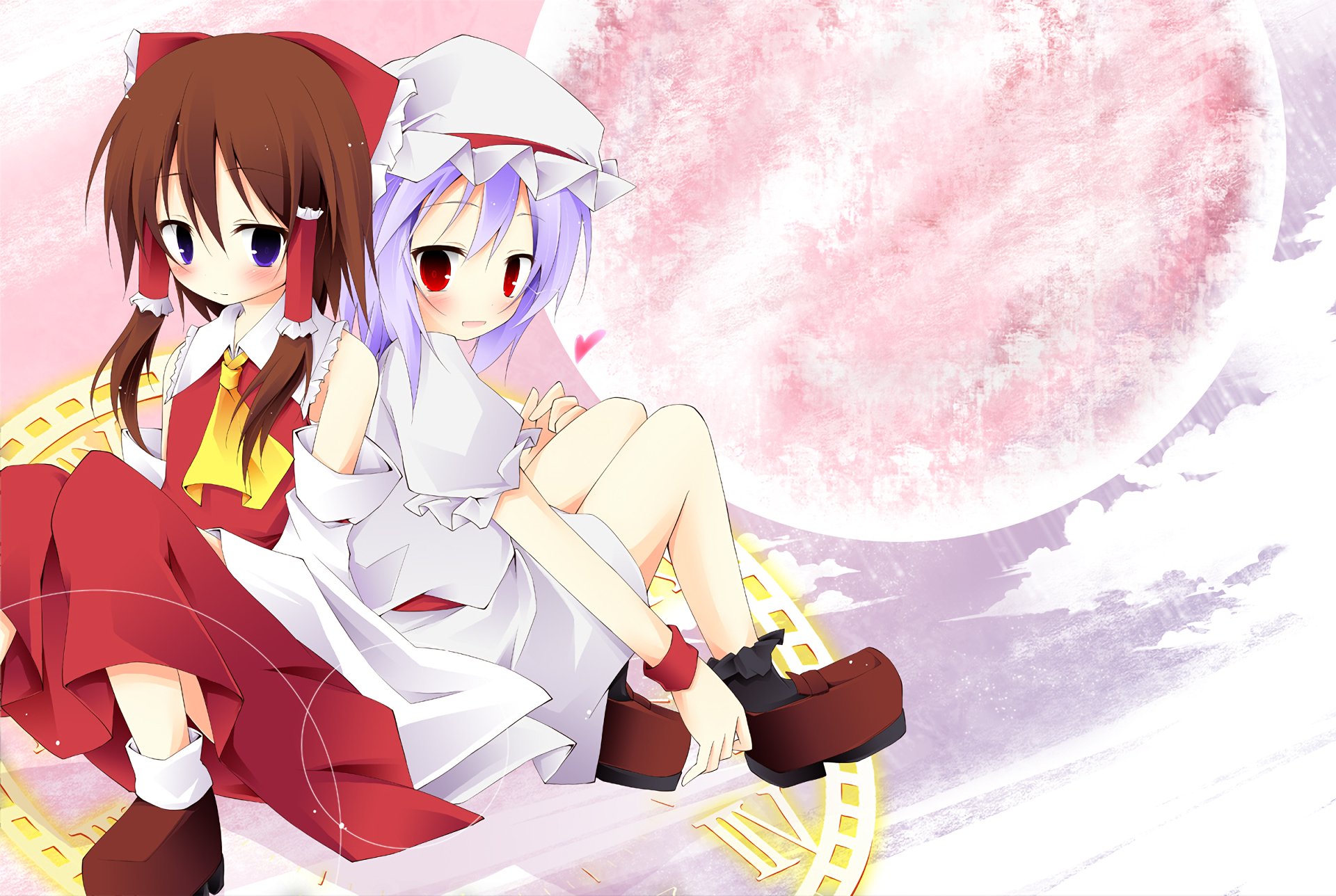 Download Remilia Scarlet Reimu Hakurei Anime Touhou HD Wallpaper