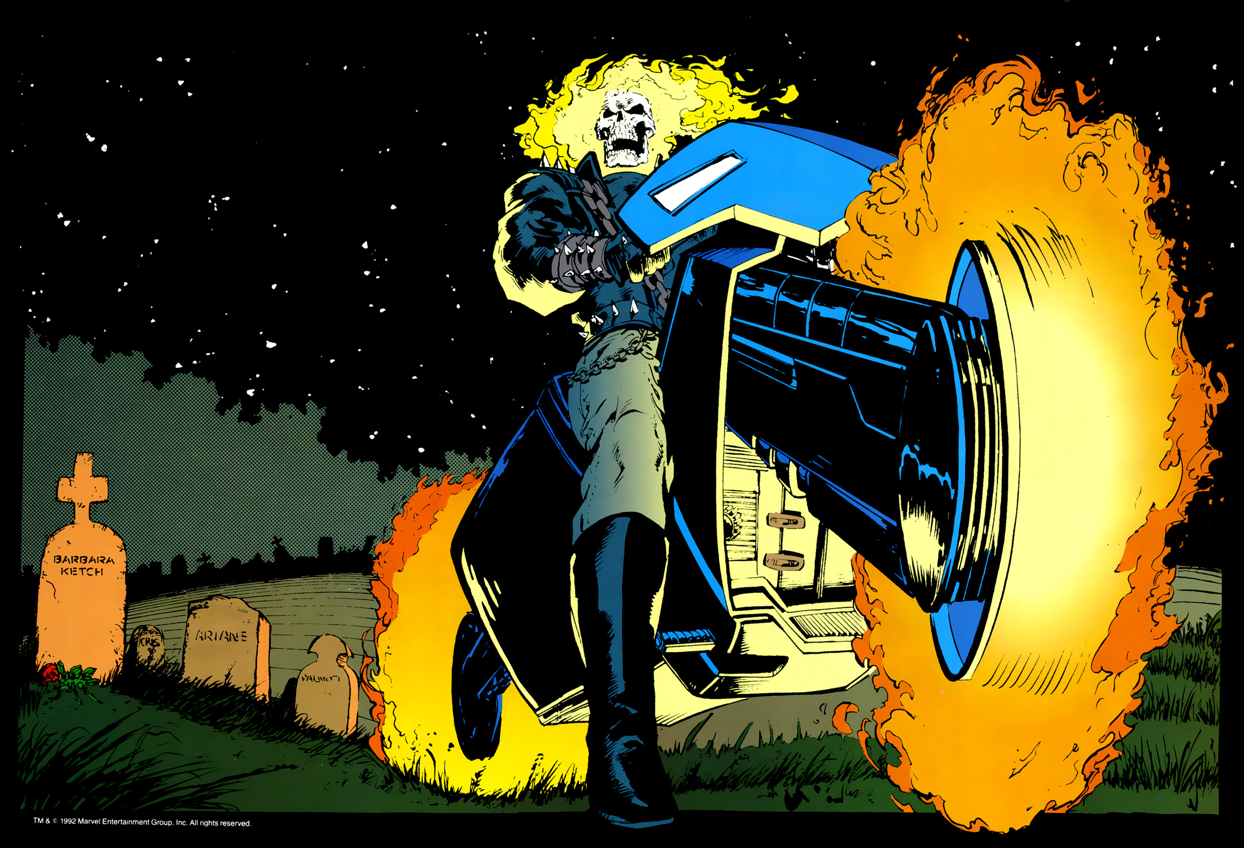 Ghost Rider HD Wallpaper: A Fiery Comic Adventure