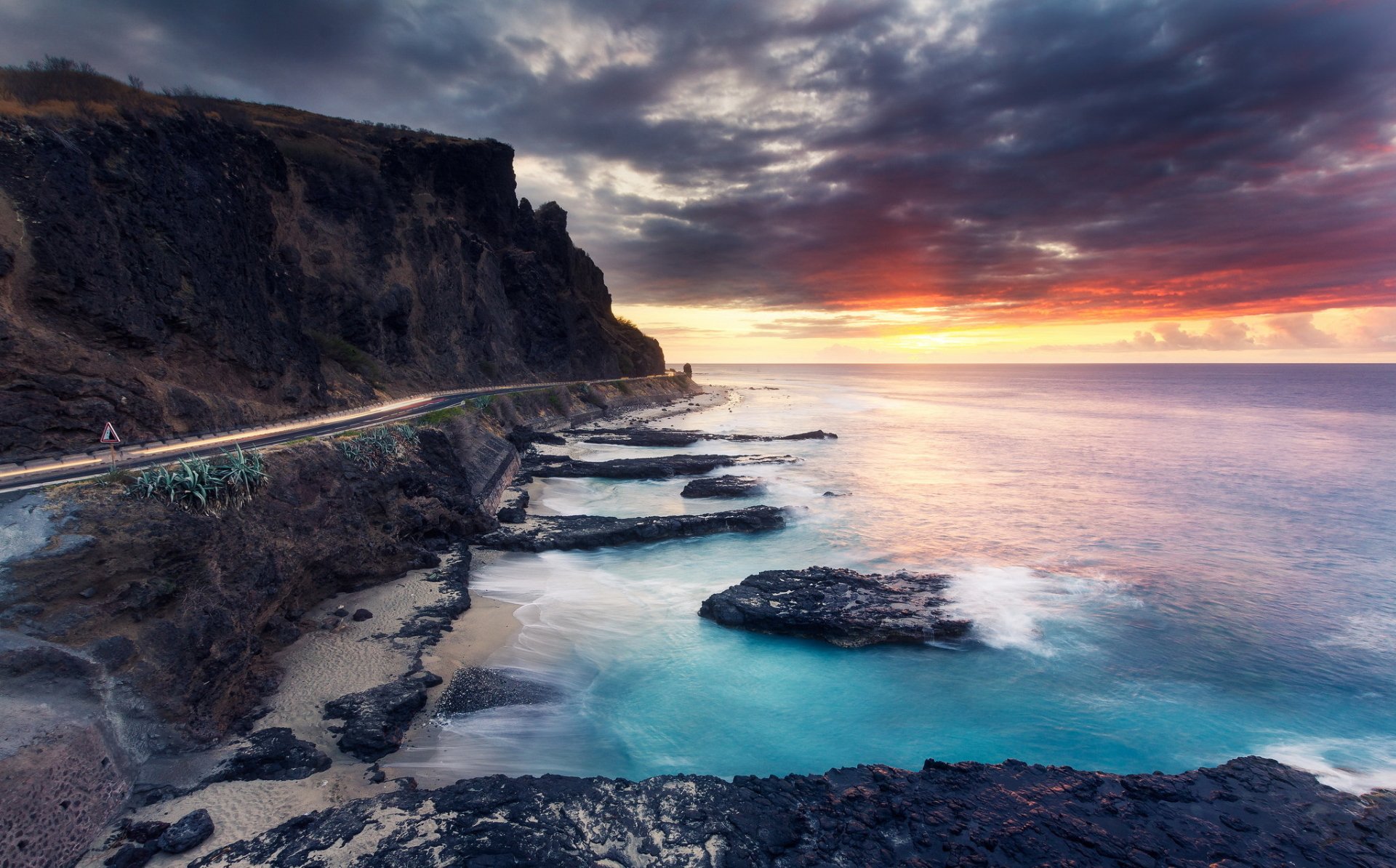 Download Cliff Coast Horizon Ocean Cloud Nature Coastline HD Wallpaper ...