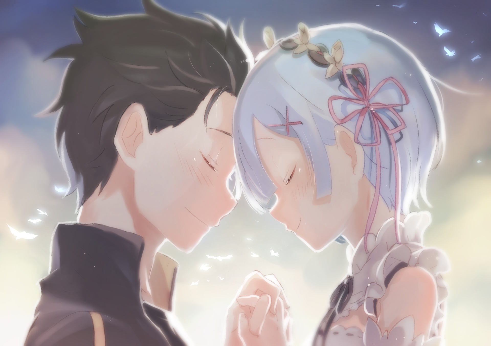 Subaru Natsuki & Rem: Re:Zero HD Wallpaper by HaruSabin