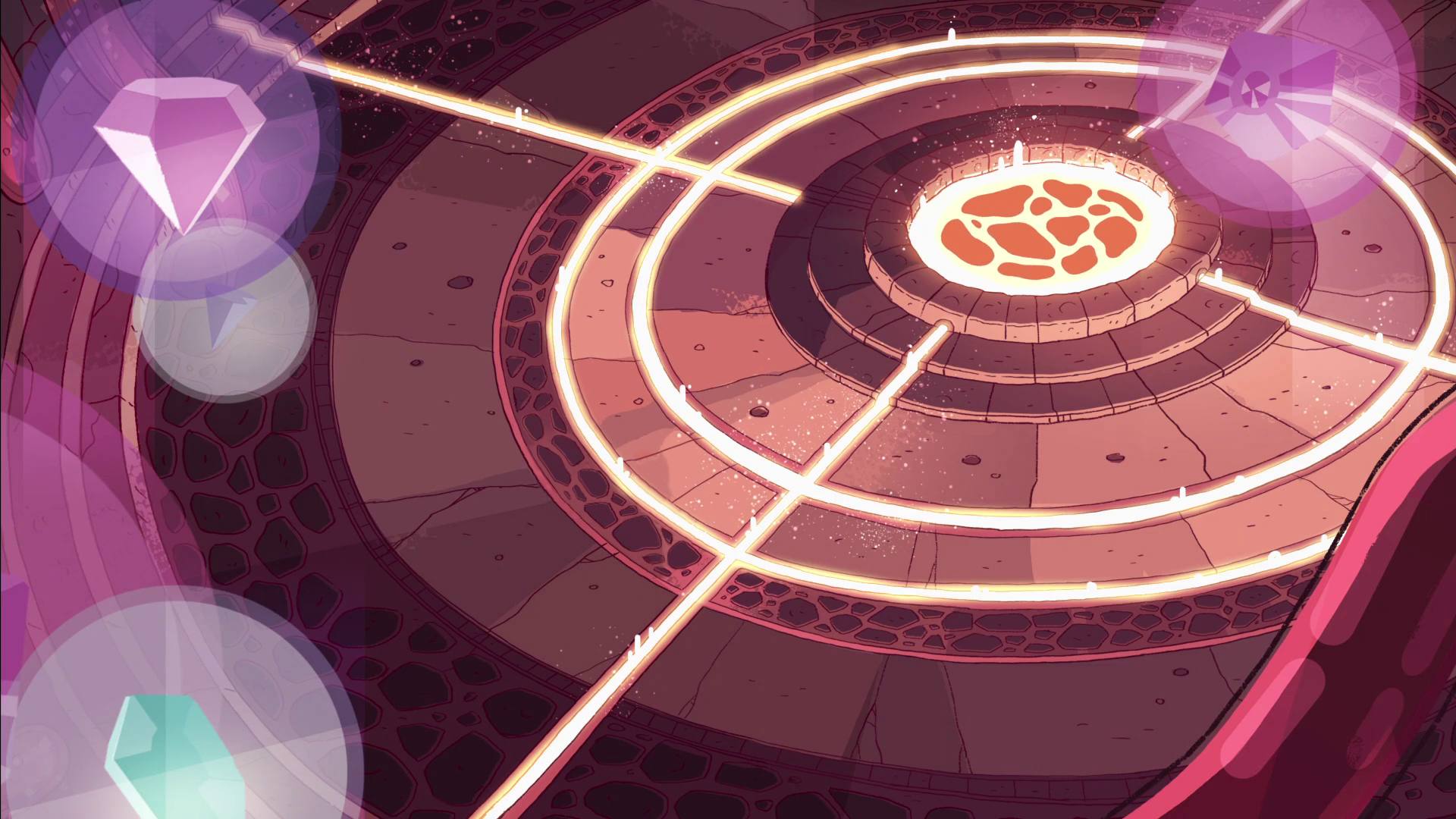 Steven Universe HD Wallpaper: Cosmic Gem Showdown Scene | 1920x1080 ...