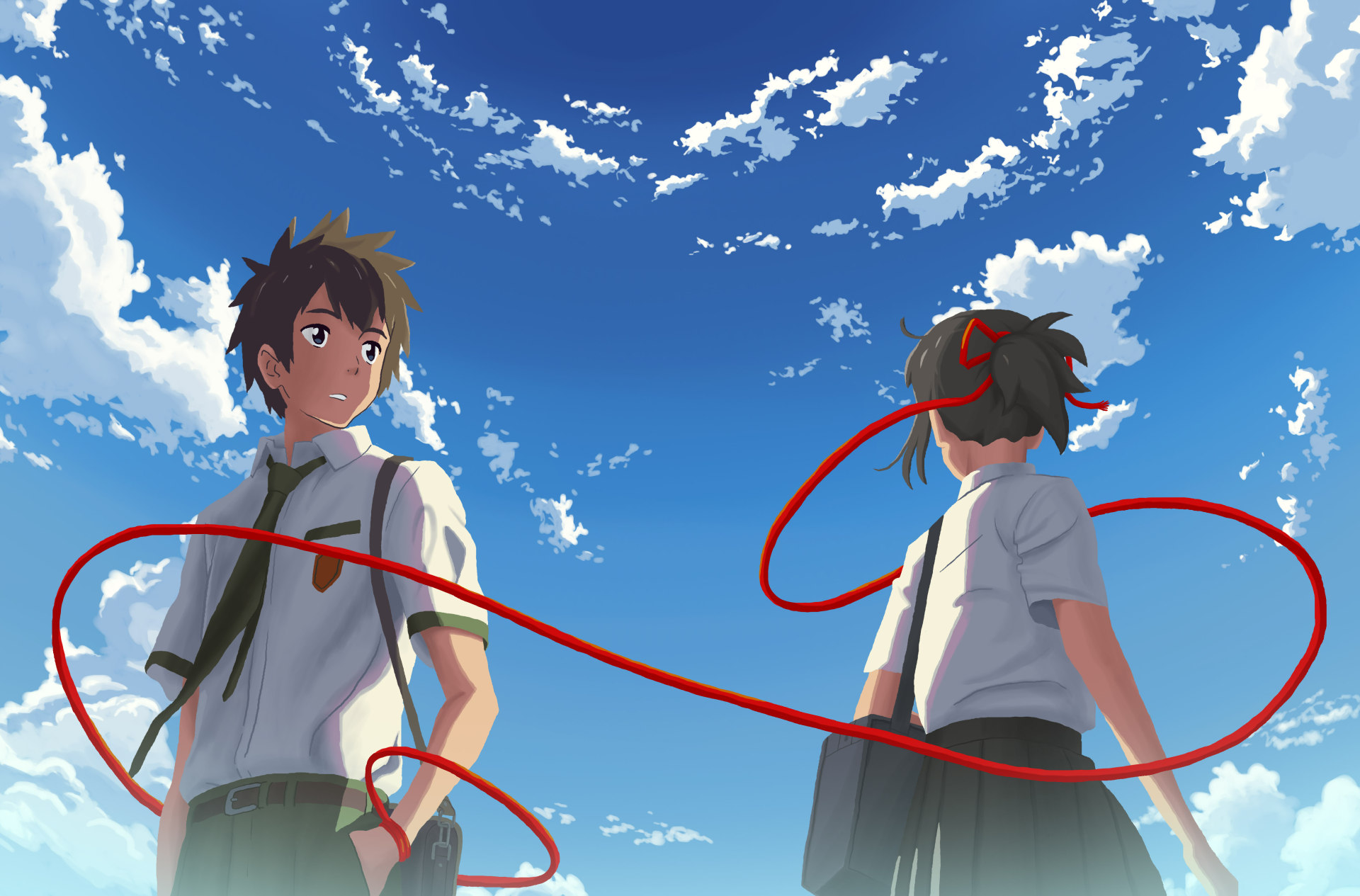 Your Name: Taki and Mitsuha HD Wallpaper