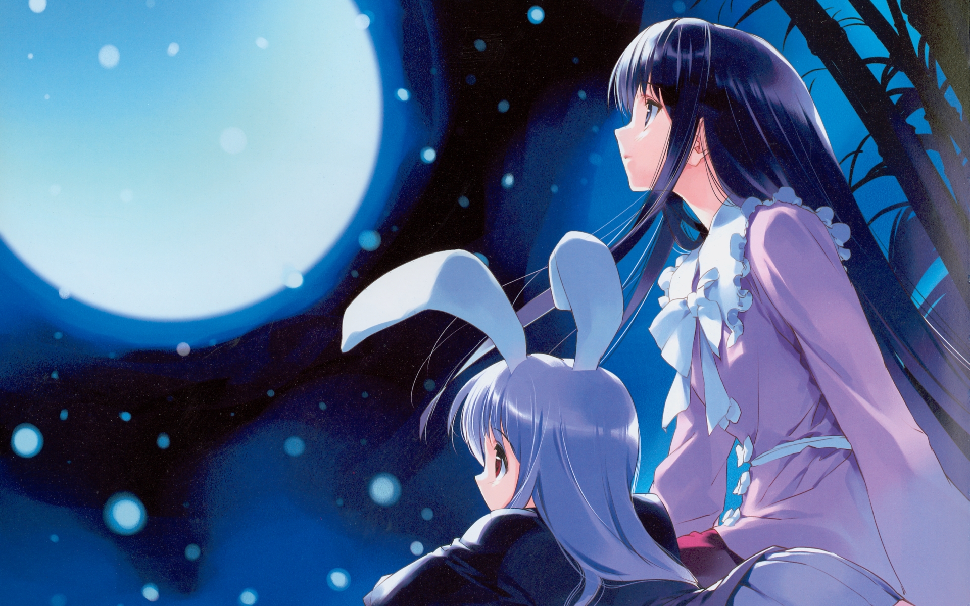 Download Kaguya Houraisan Reisen Udongein Inaba Moon Anime Touhou HD ...