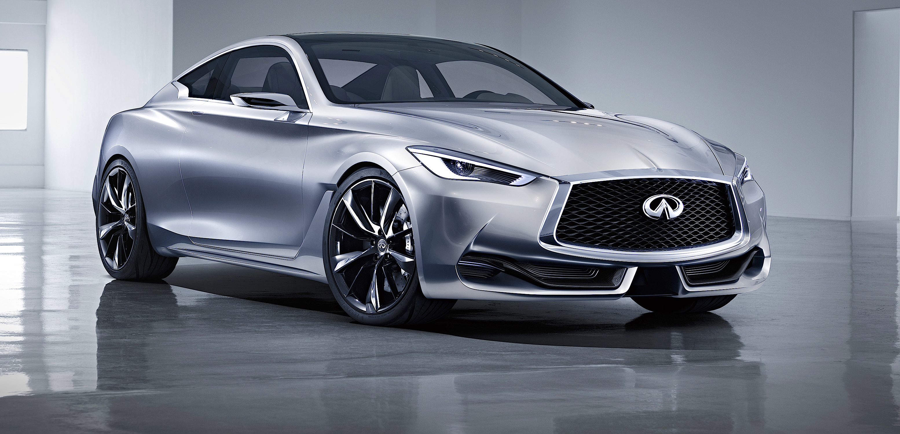 Download Silver Car Car Infiniti Vehicle Infiniti Q60 HD Wallpaper