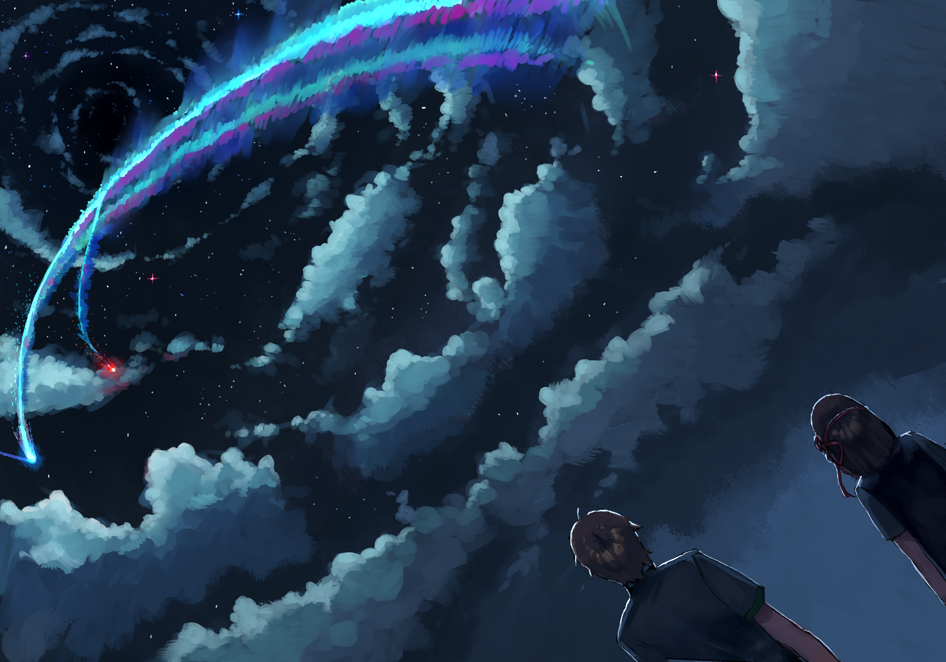 Your Name: HD Wallpaper Featuring Taki and Mitsuha