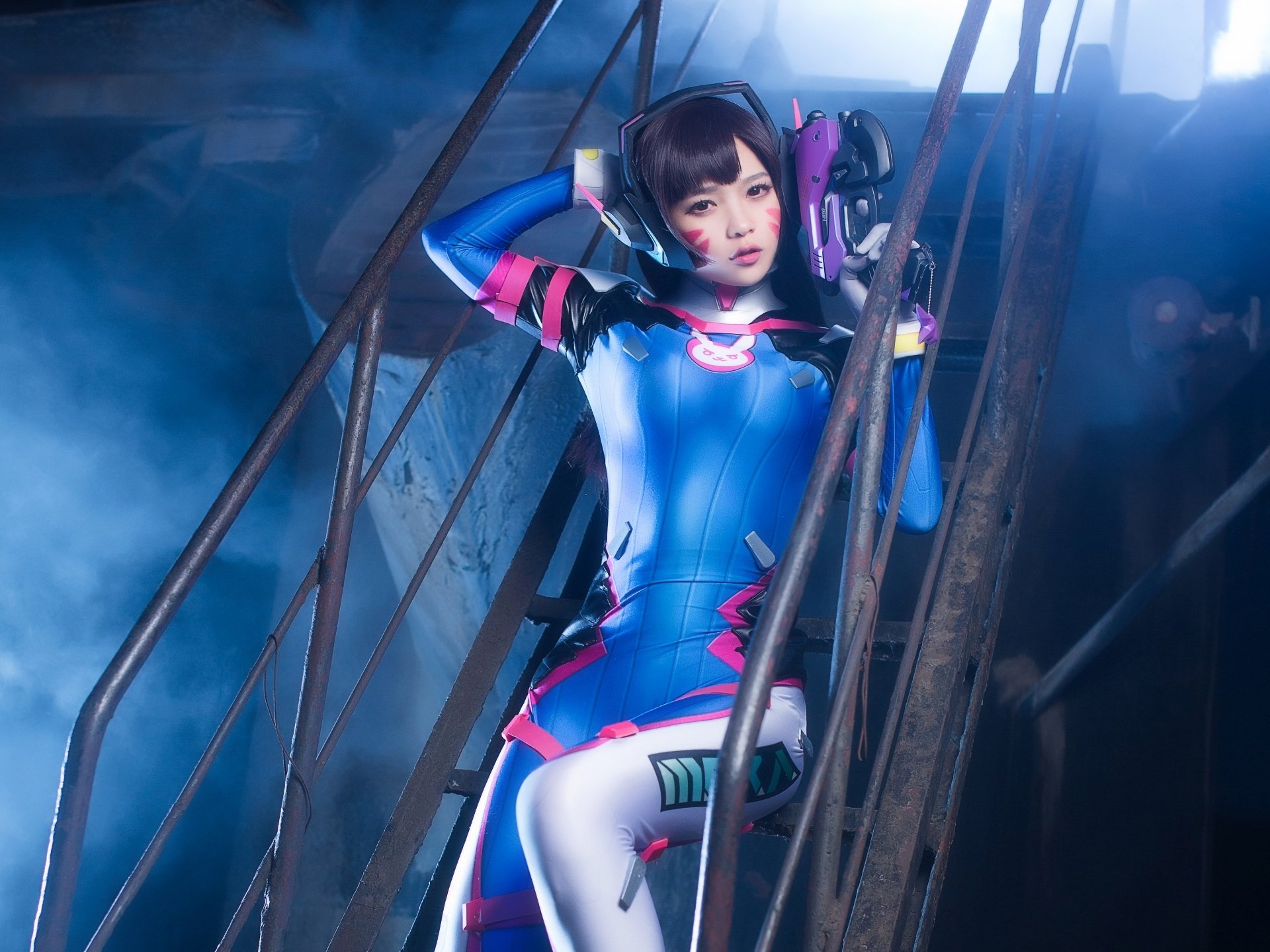 D.Va Cosplay HD Wallpaper from Overwatch by Mio-Eleven