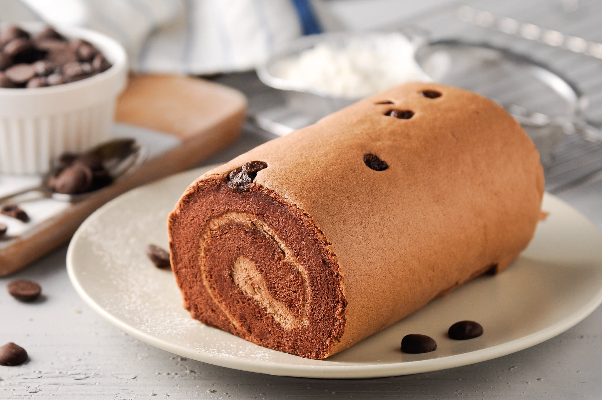 Download Coffee Beans Pastry Cake Food Dessert HD Wallpaper