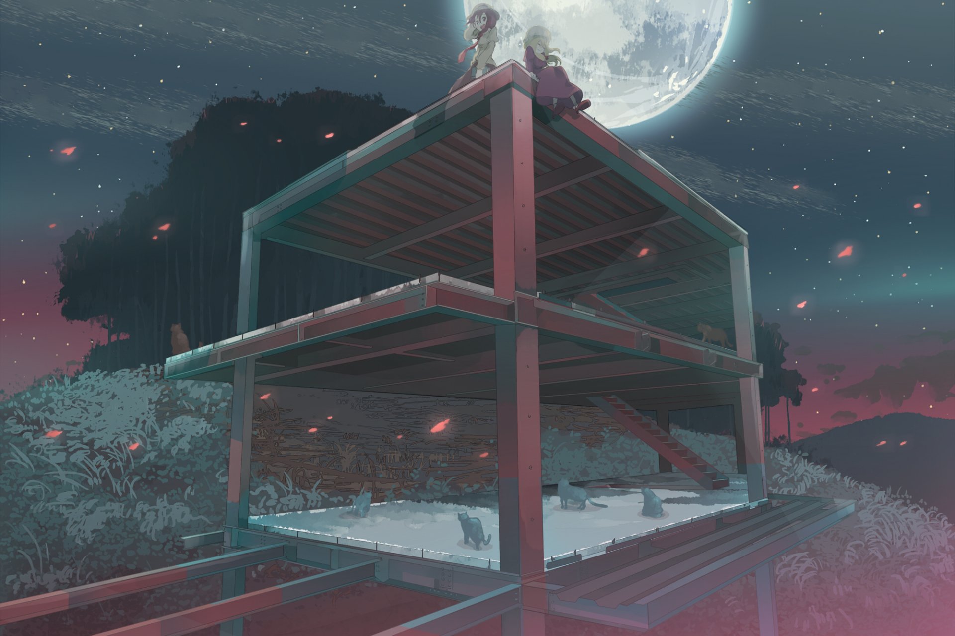 Anime Touhou HD Wallpaper