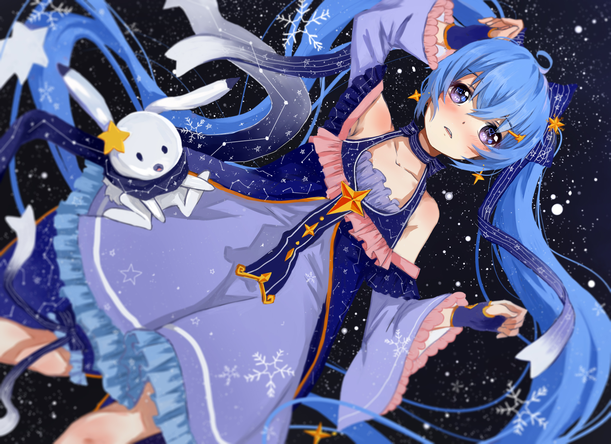 Enchanting Hatsune Miku HD Wallpaper: A Vocaloid Dream